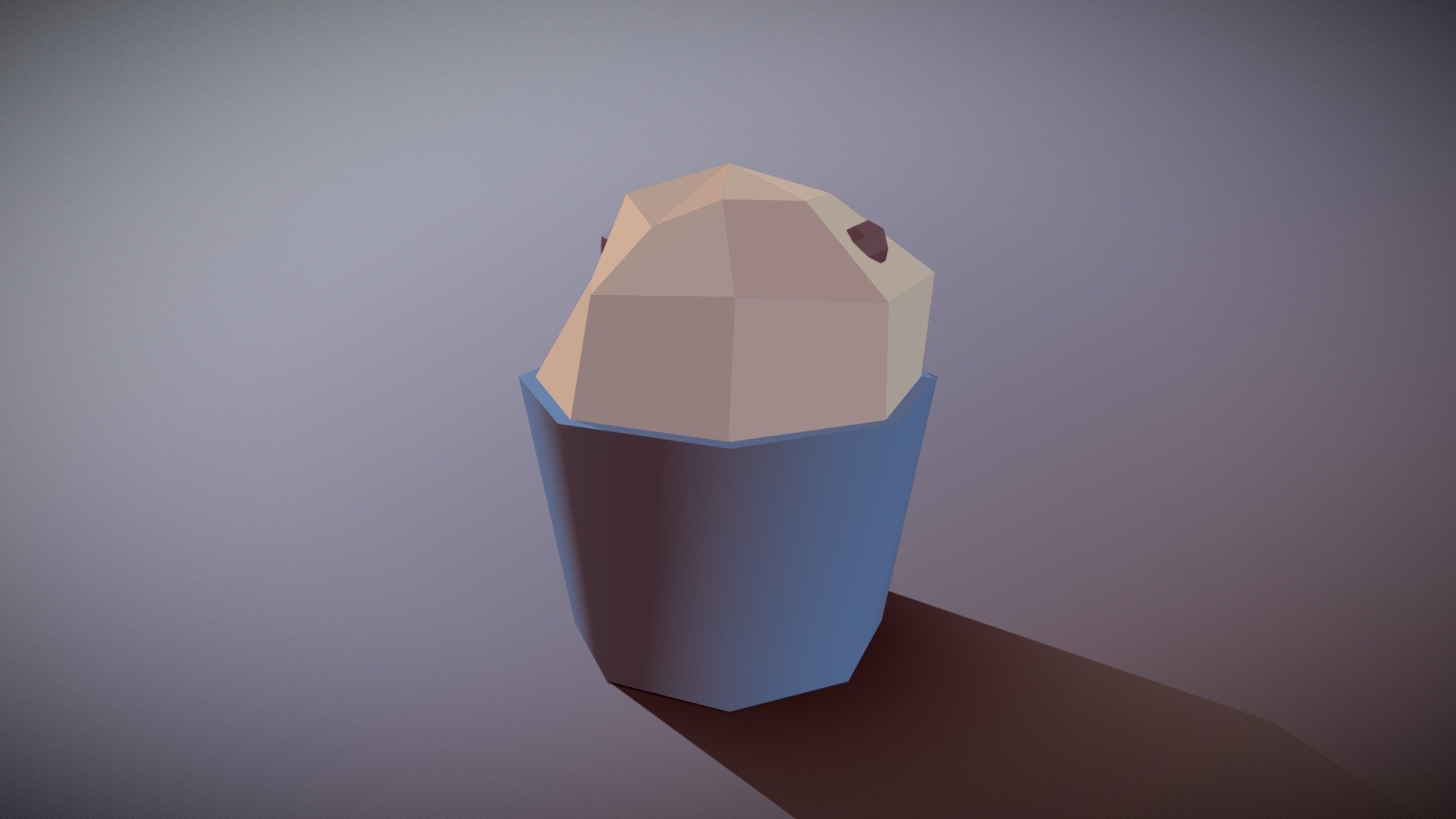 Low Poly Muffin - 3D model by pockyway [56480c6] - Sketchfab