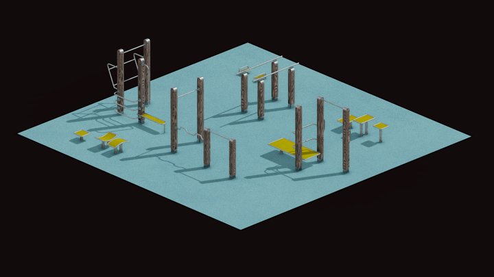 Outdoor-gym 3D models - Sketchfab