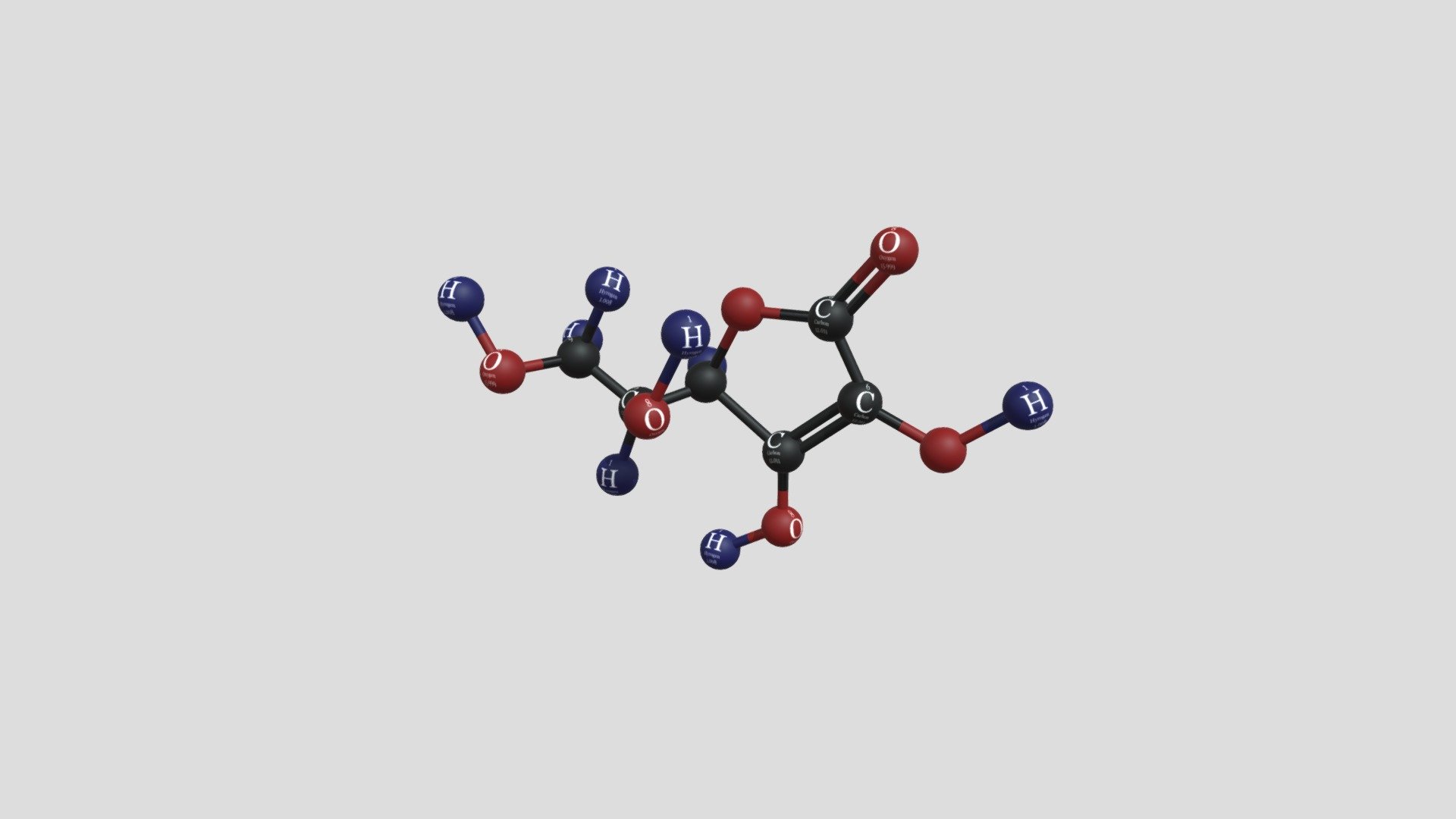Vitamin C- Molecular Model-FBX - Buy Royalty Free 3D model by Zemo3D ...