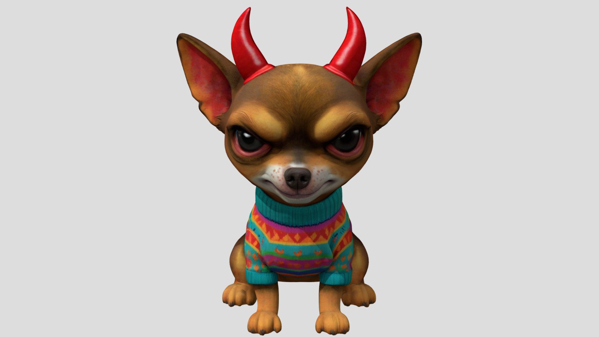 Model #666 - Little Diablo - dog - Download Free 3D model by Brian ...