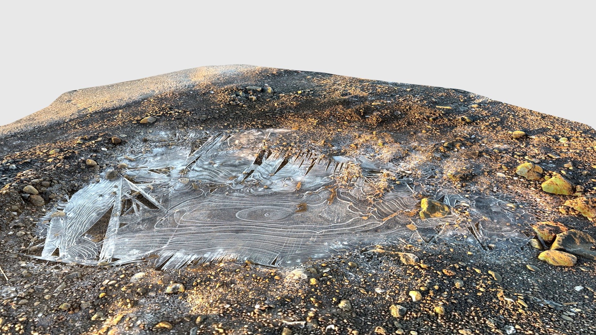 Frozen puddle 1 - Download Free 3D model by netflugur [564d8a1] - Sketchfab