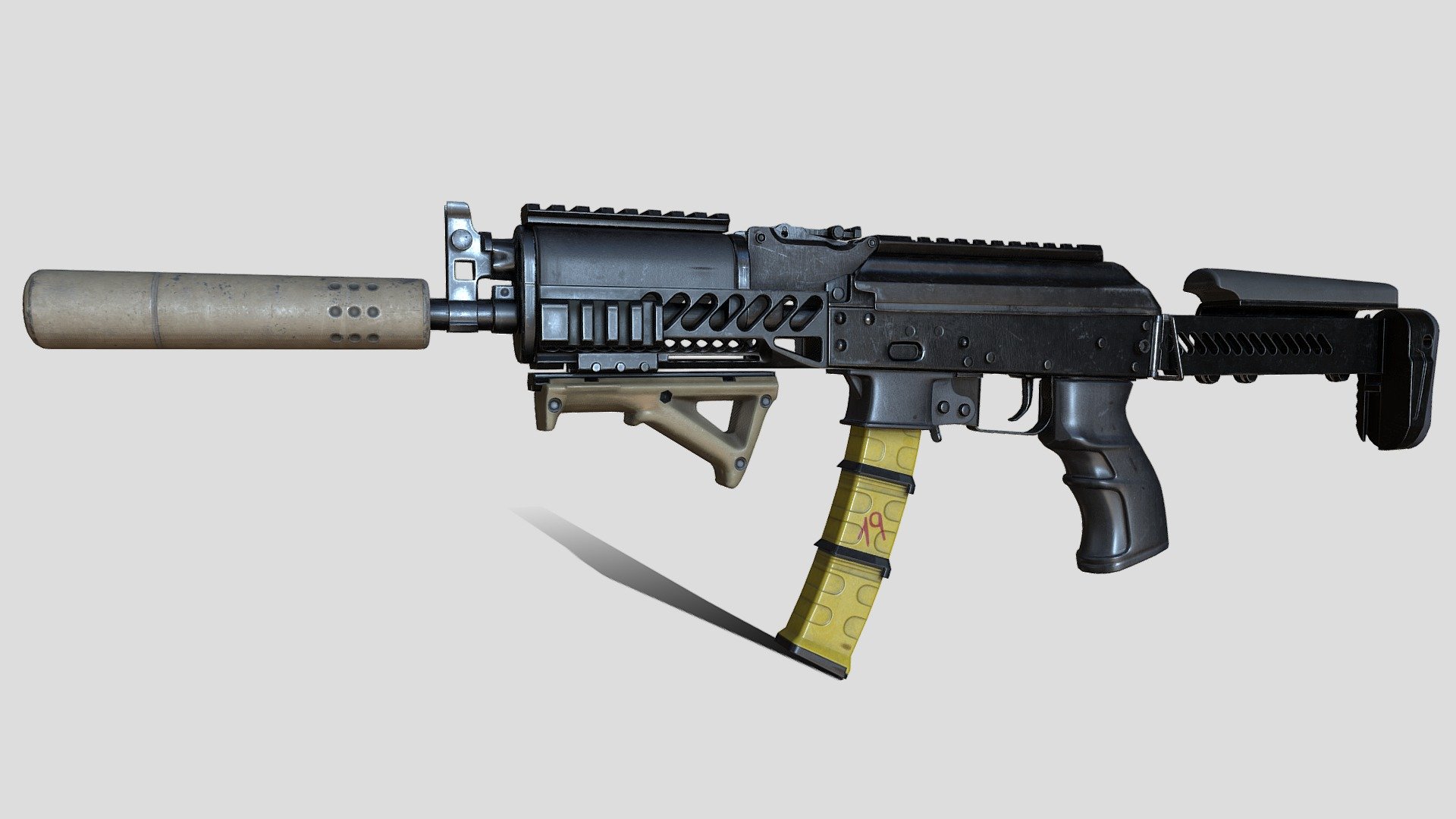 PP-19-01 "Vityaz" - 3D model by Sergey Voewodin (@sergeyvoew) [564e847 ...