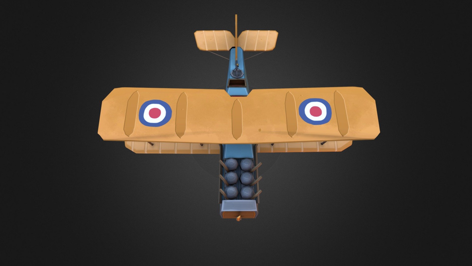 DH.9a "NINAK": Post-War - Hand Painted - 3D model by MatisseWaghemans ...