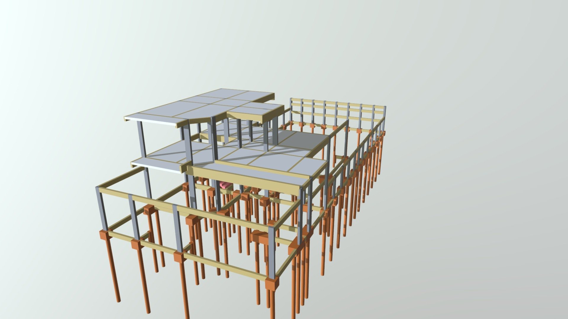 MODELO 3D ESTRUTURAL - 3D model by brenoabc [5650f43] - Sketchfab