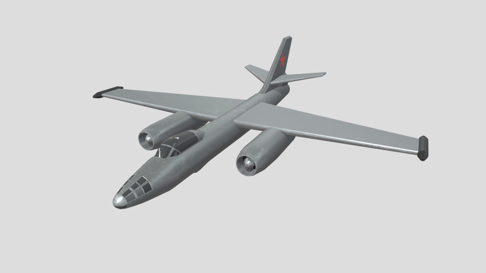 IL-28 soviet reconnaissance aircraft - Download Free 3D model by ...