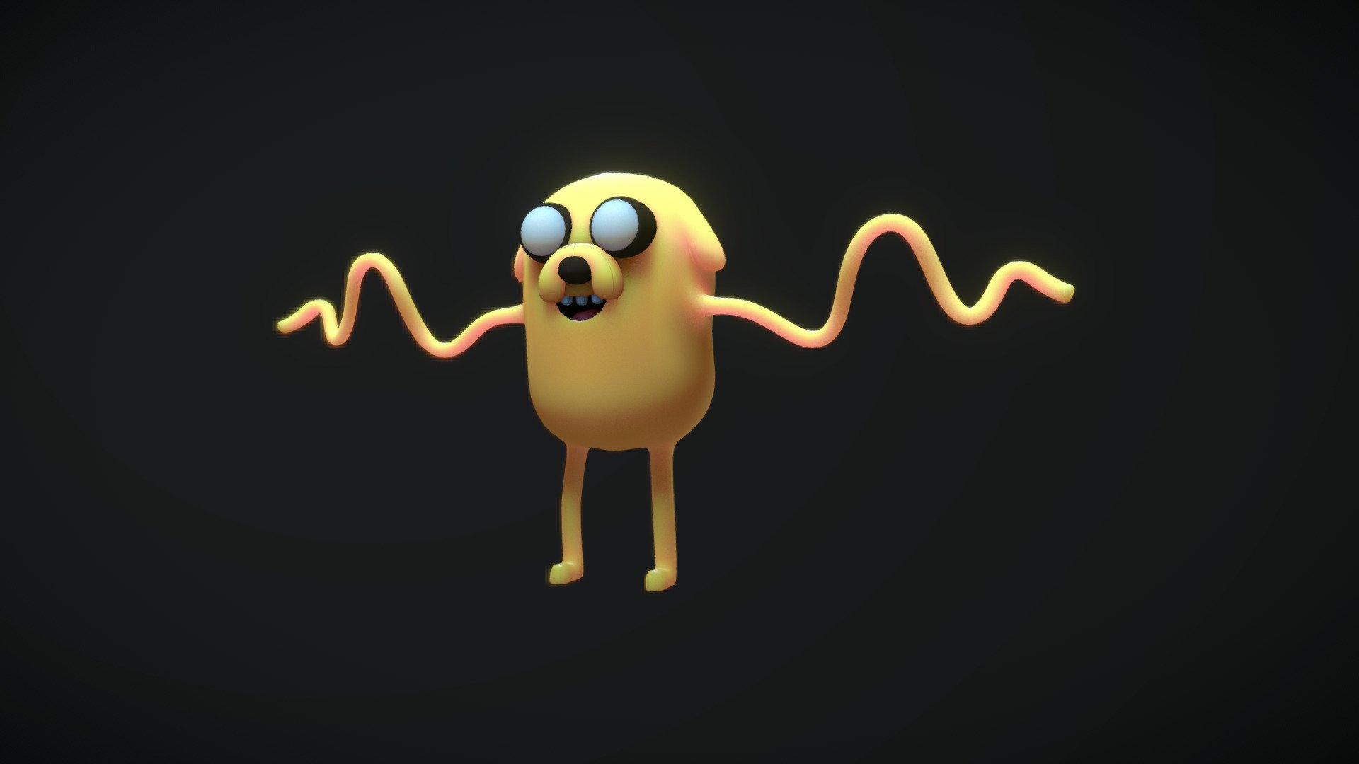 Jake the Dog - 3D model by izquiratops [5654fde] - Sketchfab
