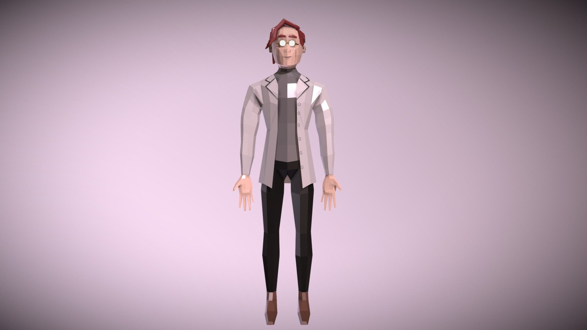 Low poly scientist - 3D model by Kairomitsu [5655713] - Sketchfab