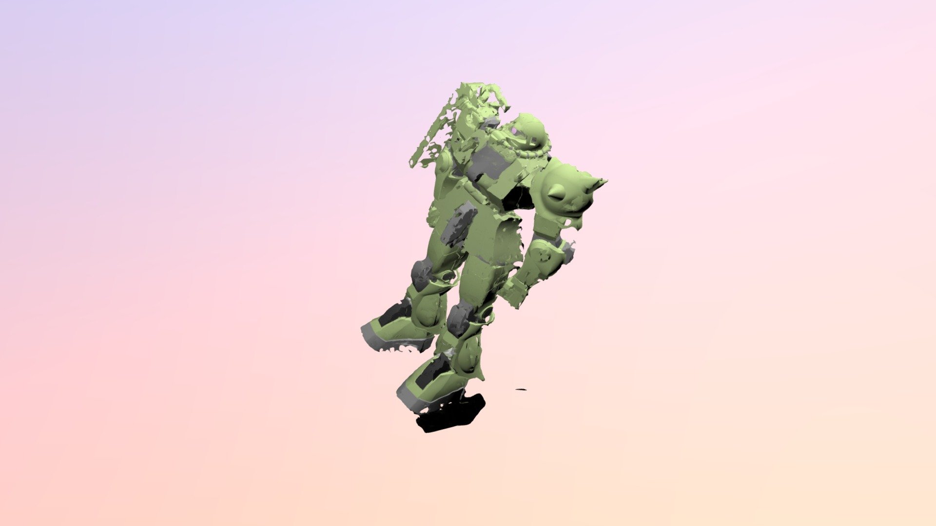 Zaku2 HD (3DF Zephyr) - 3D model by hou_sou_shi [56563c0] - Sketchfab