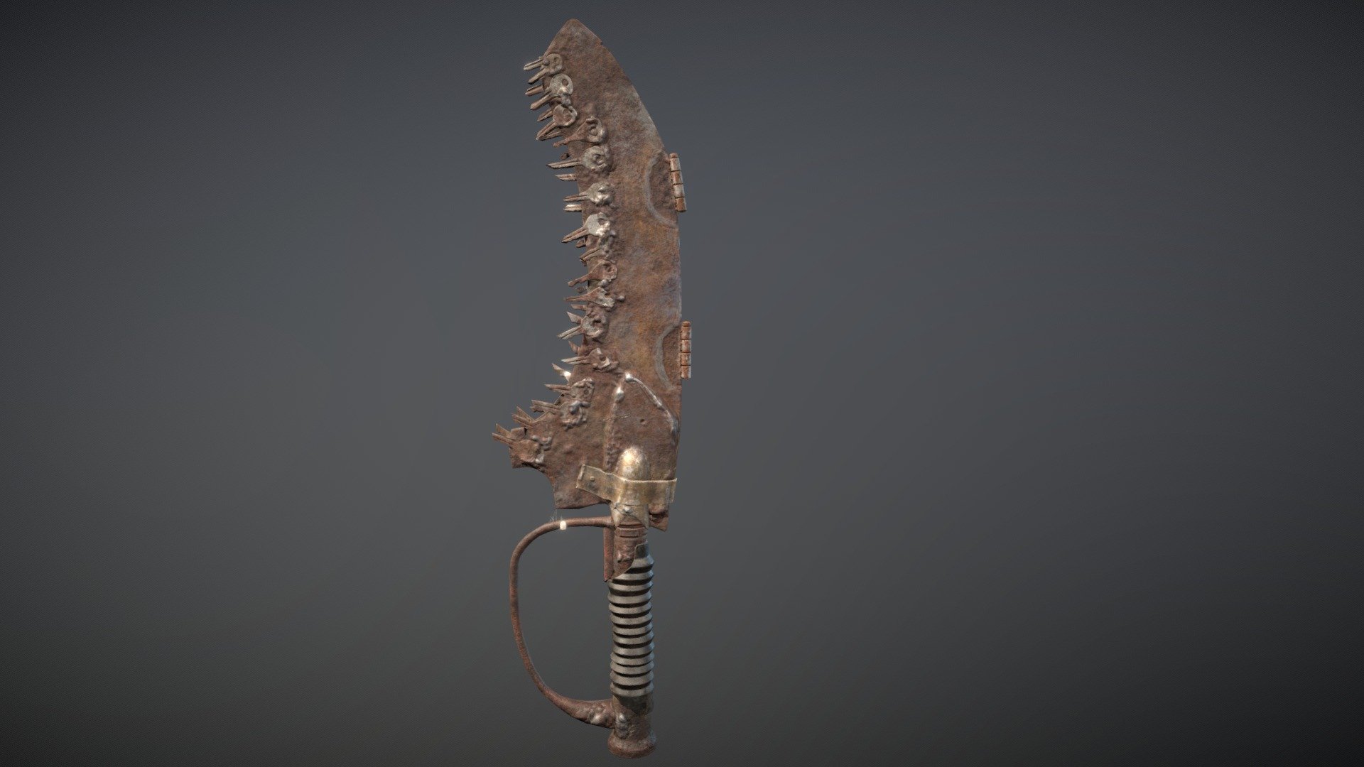 Post apocalyptic Knife Low-poly 3D mode - Buy Royalty Free 3D model by ...