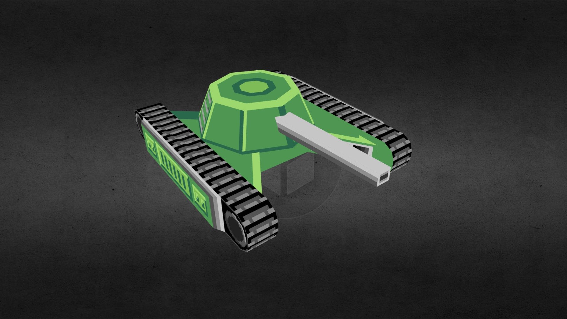 Pixel Tank - 3D model by Deive_Ex [56574f8] - Sketchfab