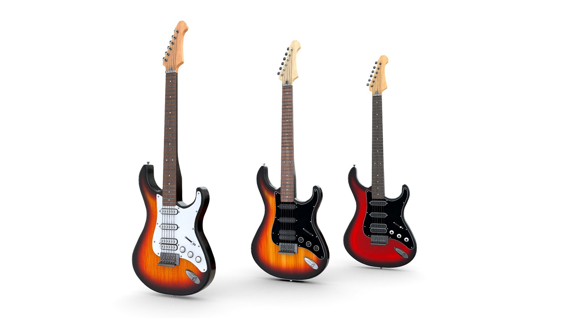 Electric Guitar Part 1 - 3D model by red-polygon [56583f2] - Sketchfab