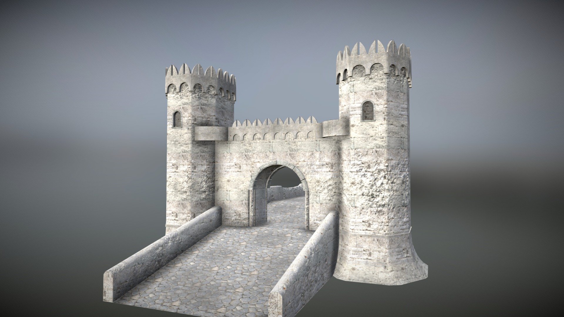 Medieval bridge - Download Free 3D model by Andrei CG (@aagames ...