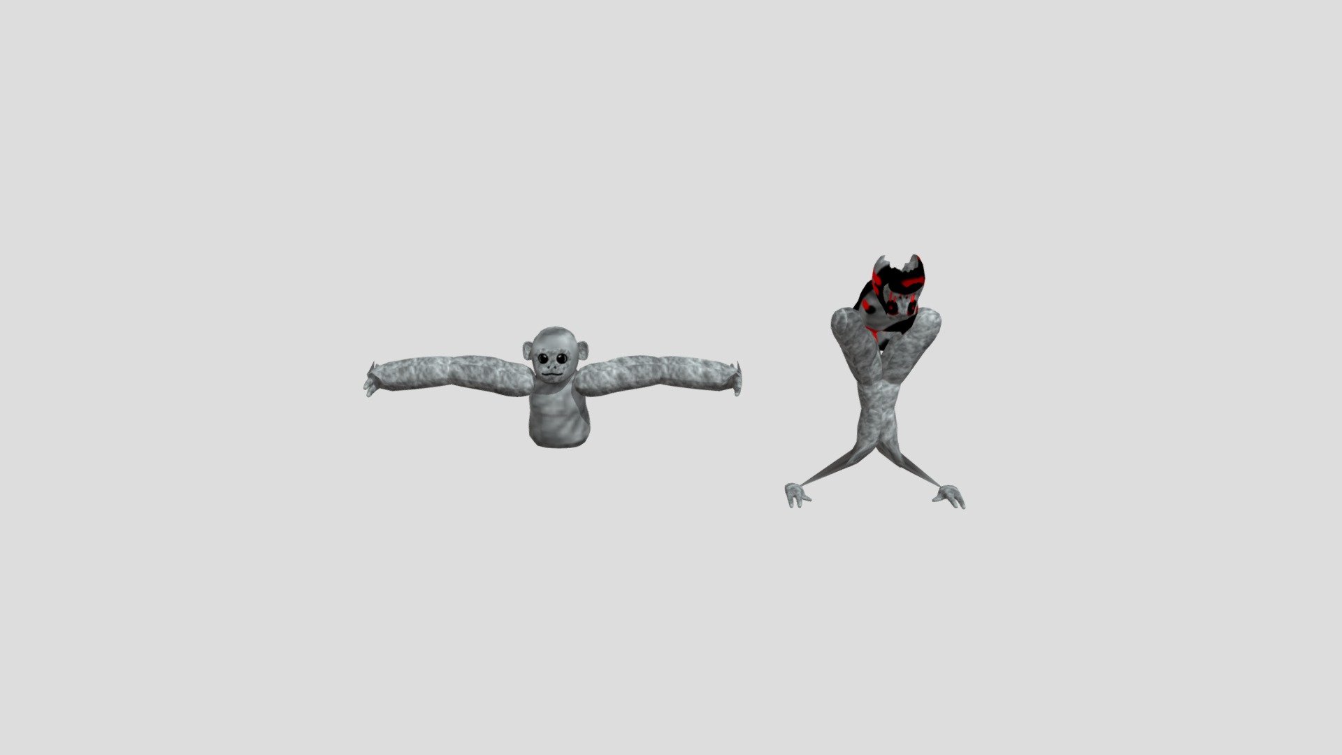 Baboon Scary Entity fix - Download Free 3D model by Moe The Modeler And ...