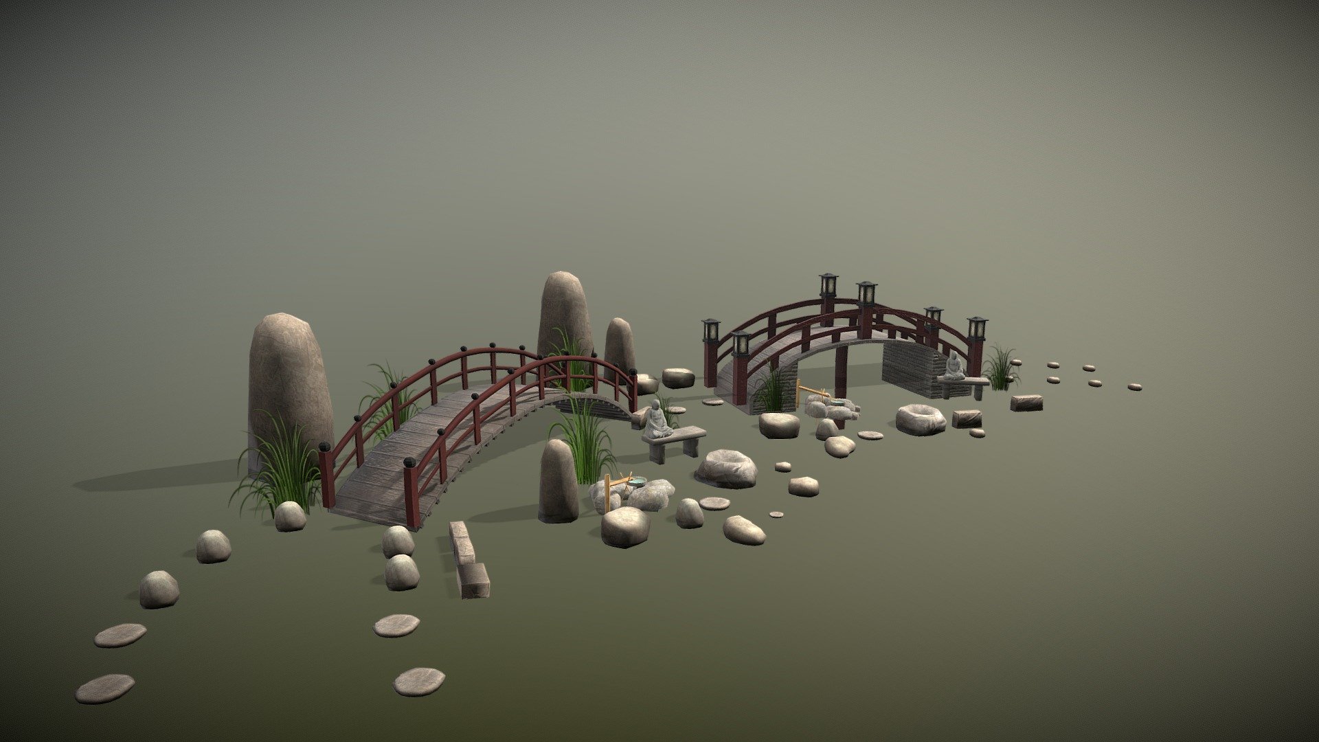 Japanese Asset Bundle - Buy Royalty Free 3D model by tosbin [565a86f ...