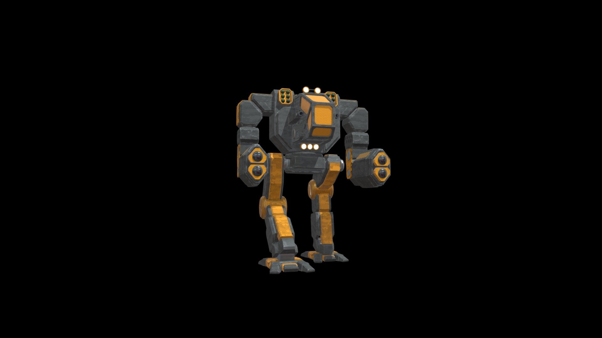 Laser Mech (Animated) - 3D model by James Mote (@jamesmote74) [565cd2e ...