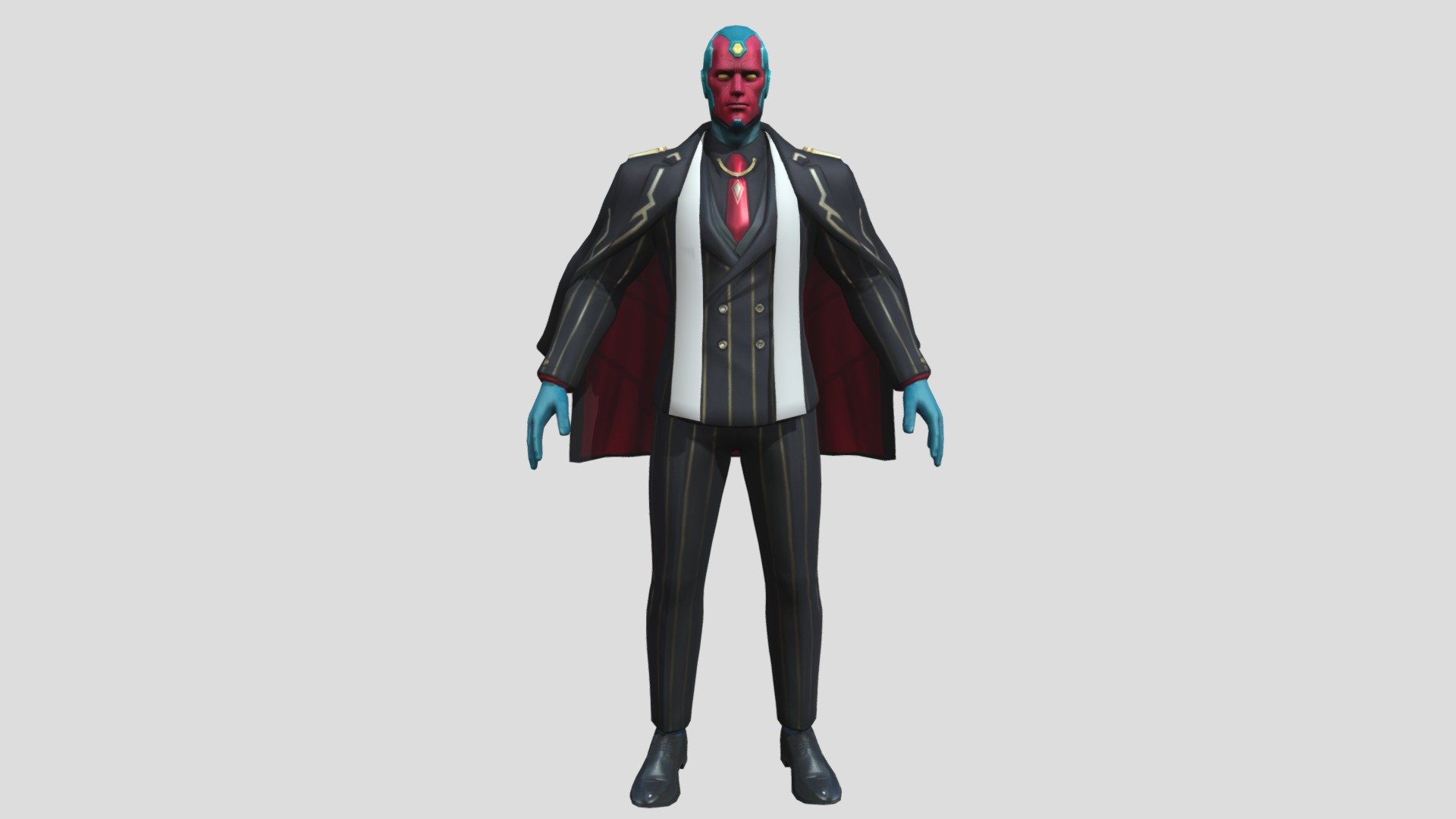 Vision (Textured)(Rigged) - Download Free 3D model by 3D MODELS ...