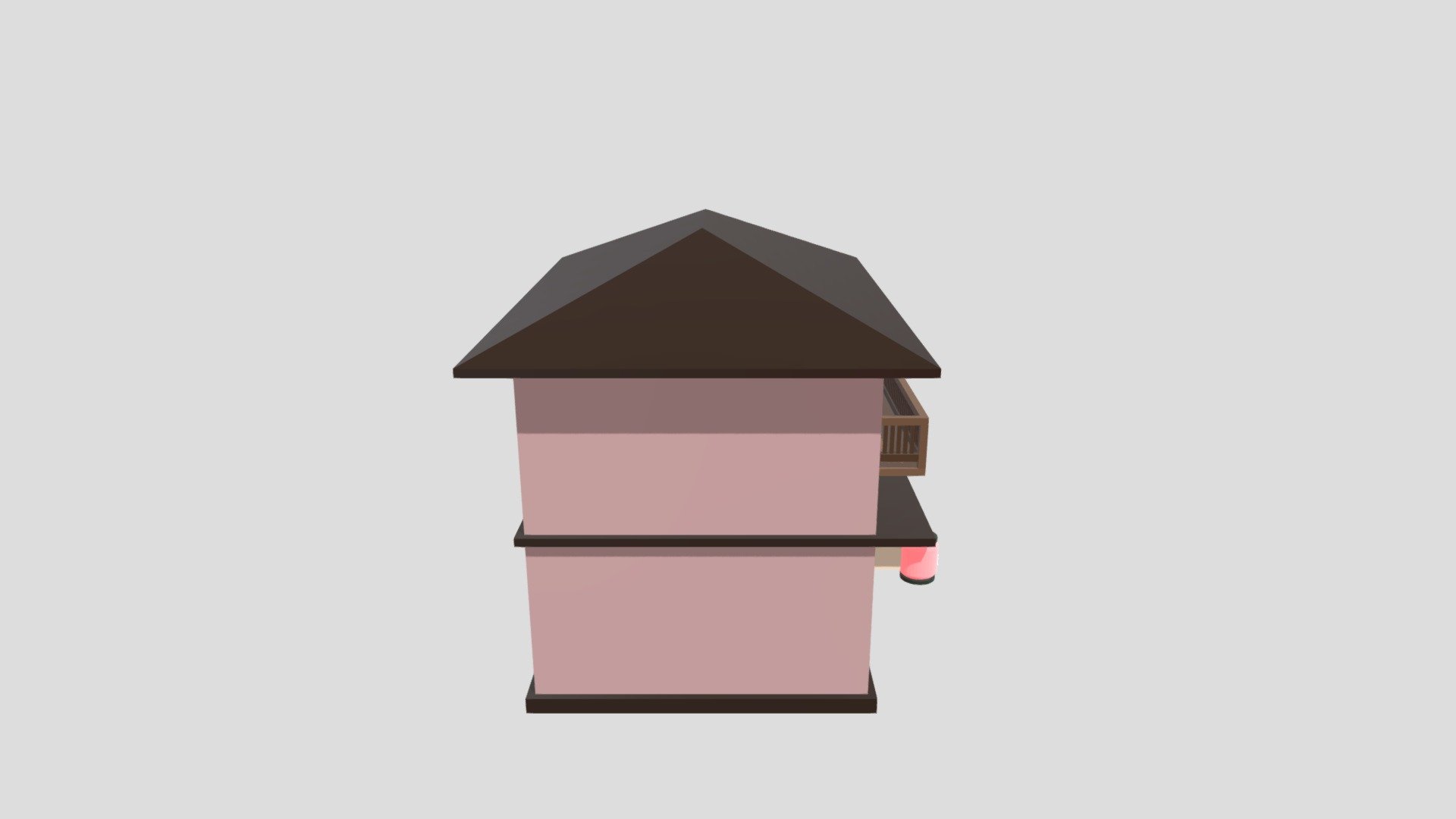 Japanese low poly building store - Download Free 3D model by KingKusak ...