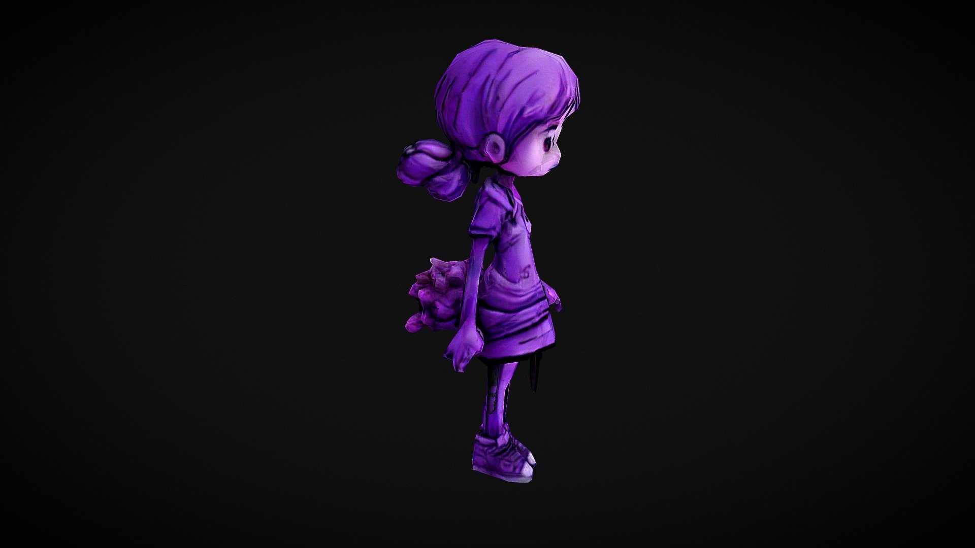 "Vibrant Colors: A Purple-themed Cartoon Ensembl - Download Free 3D ...