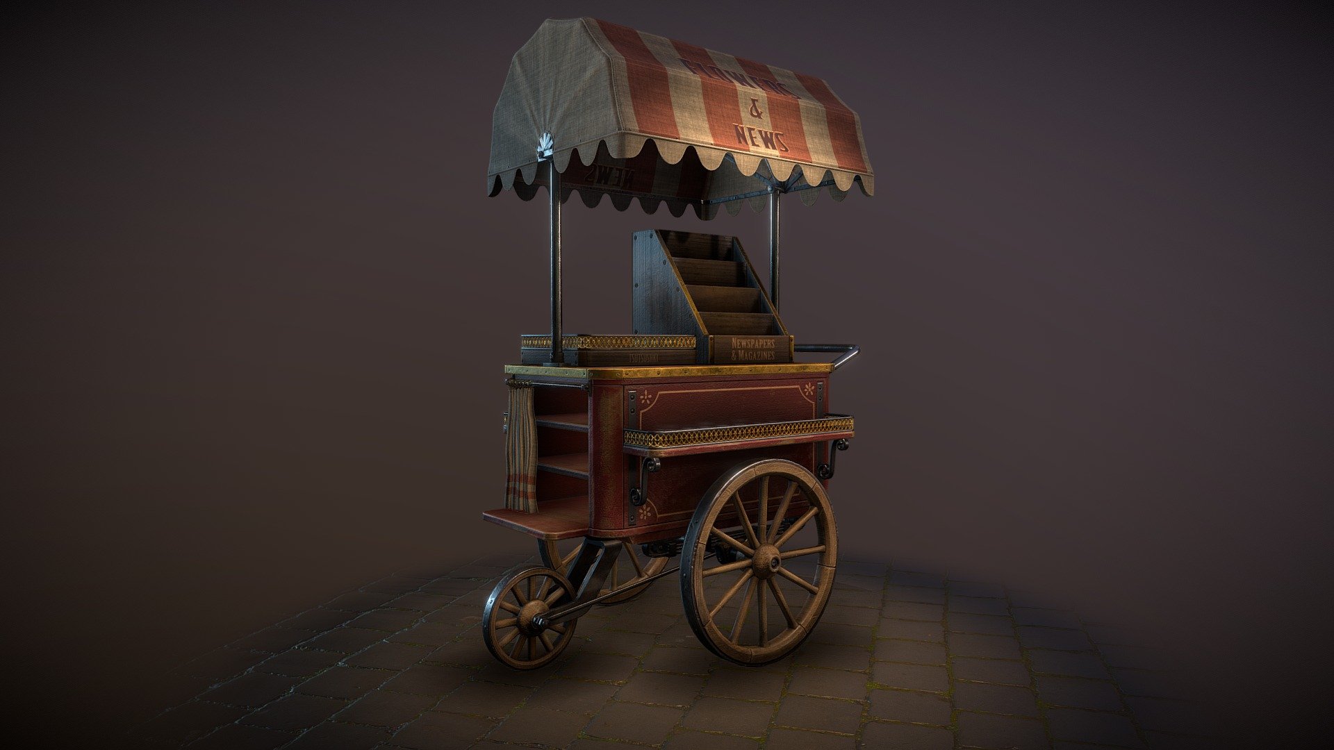 trading cart - 3D model by Oleh (@oleg.sytnikov) [565f74b] - Sketchfab