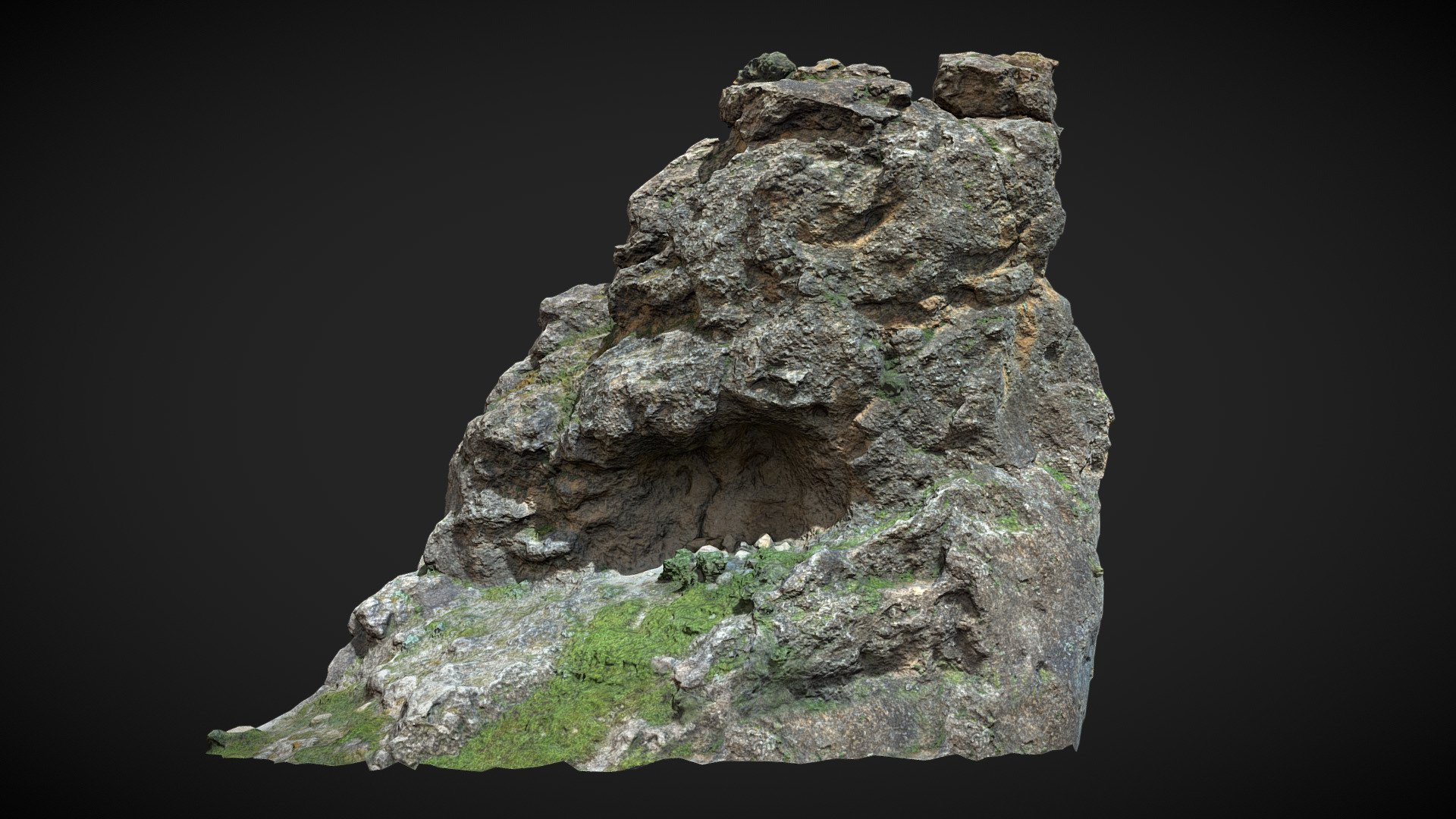 Large Mountain Cliff Peak Red PBR Scan - Buy Royalty Free 3D model by ...