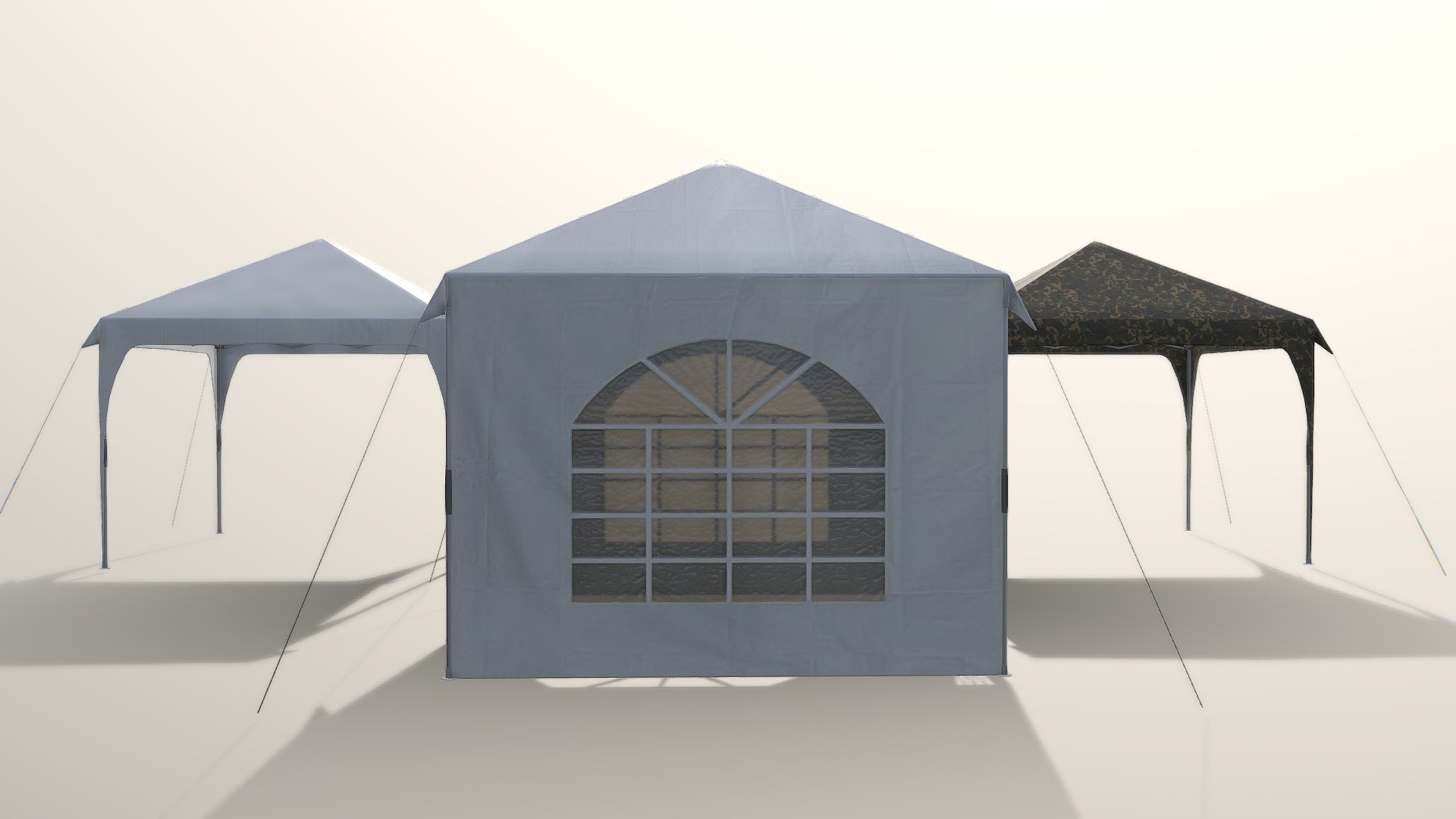 Canopy Tents Pack - Buy Royalty Free 3D model by 3Dee (@mellydeeis) [56620b6] - Sketchfab Store