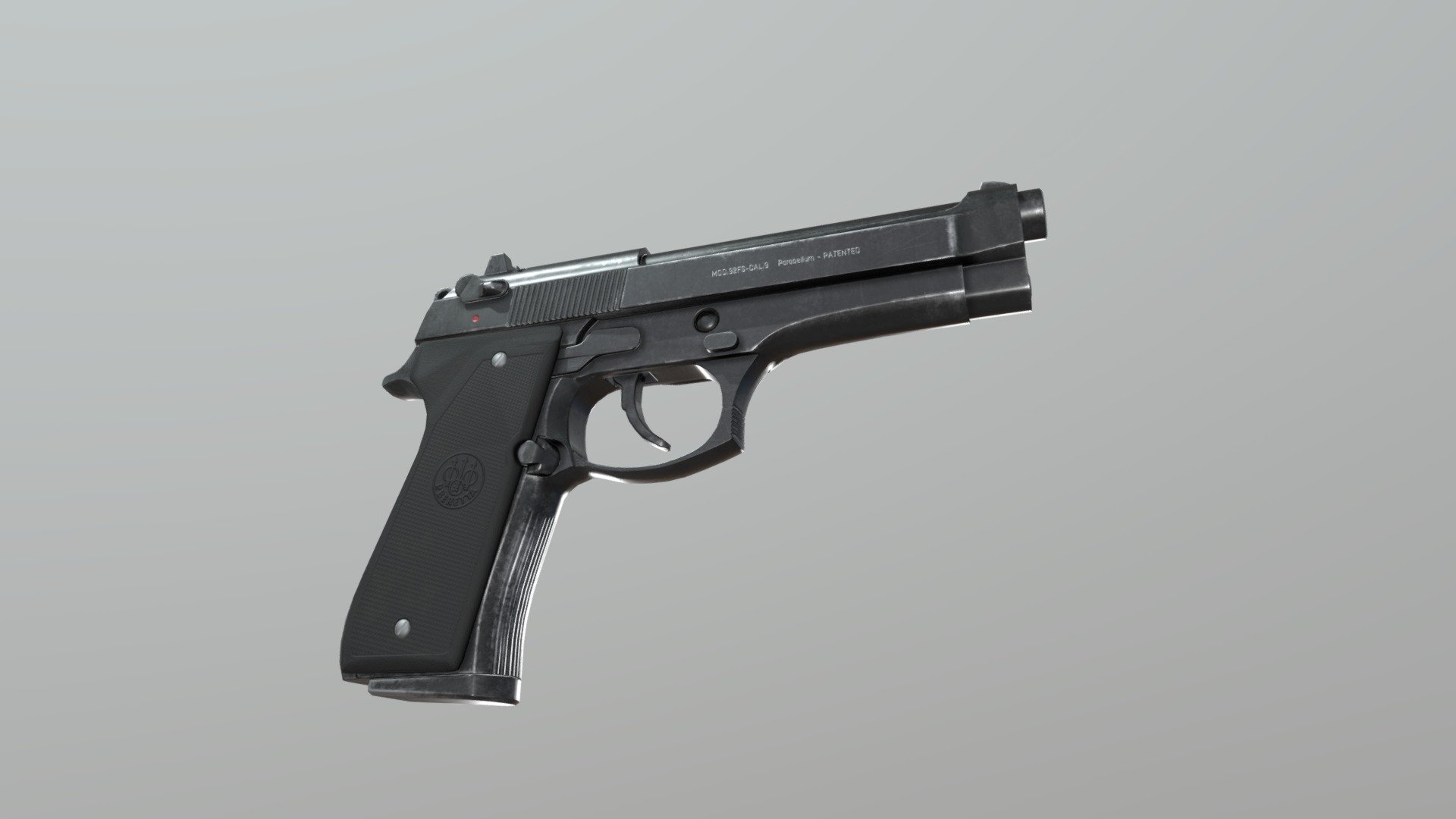 Beretta 92FS - 3D model by Nathan Everaert (@NathanEveraert) [566372b ...