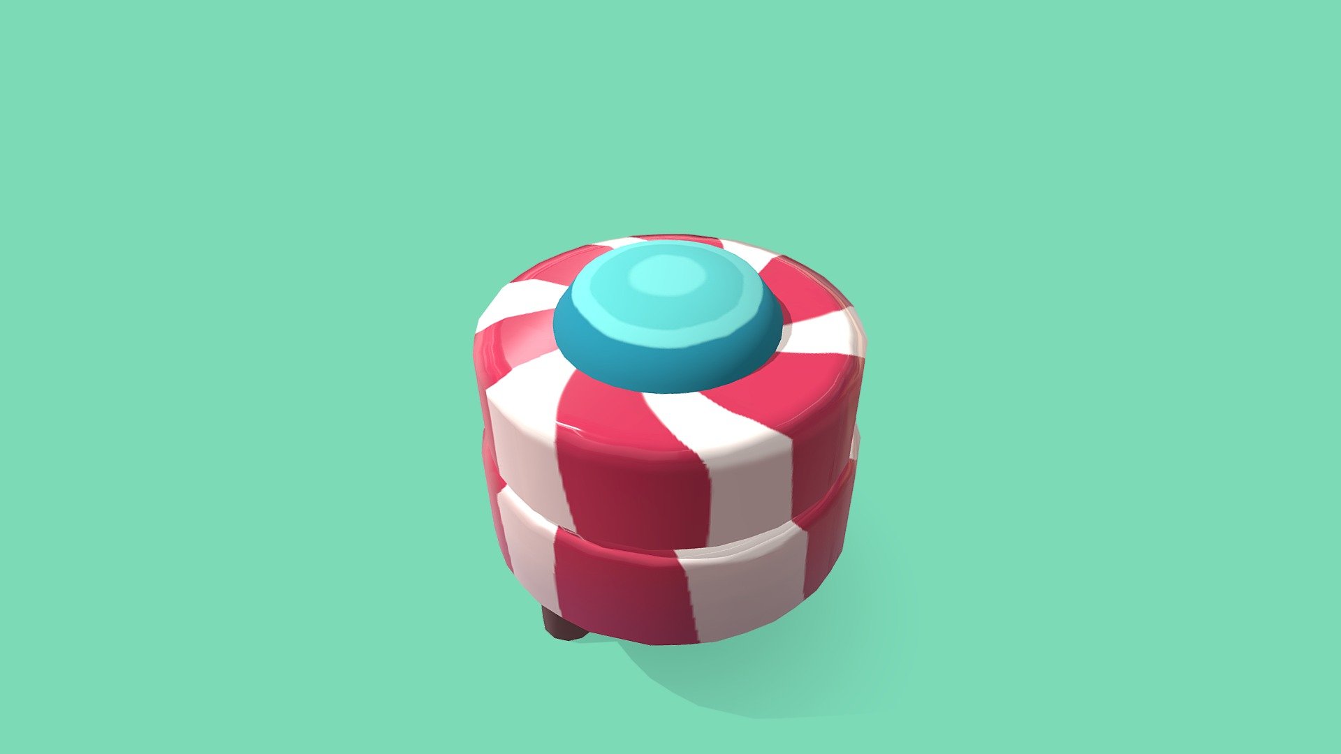 Peppermint Swirl Stool - 3D model by Cr0wpaw [5664508] - Sketchfab