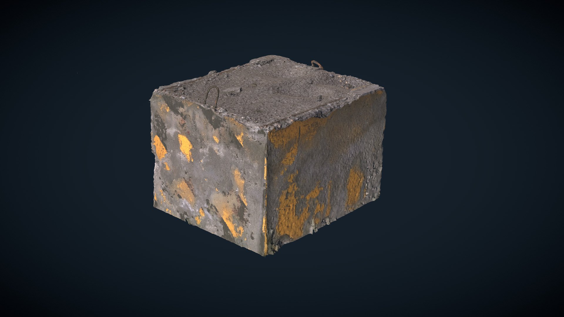 Concrete Block - 3D model by alex.sima75 [56646a4] - Sketchfab