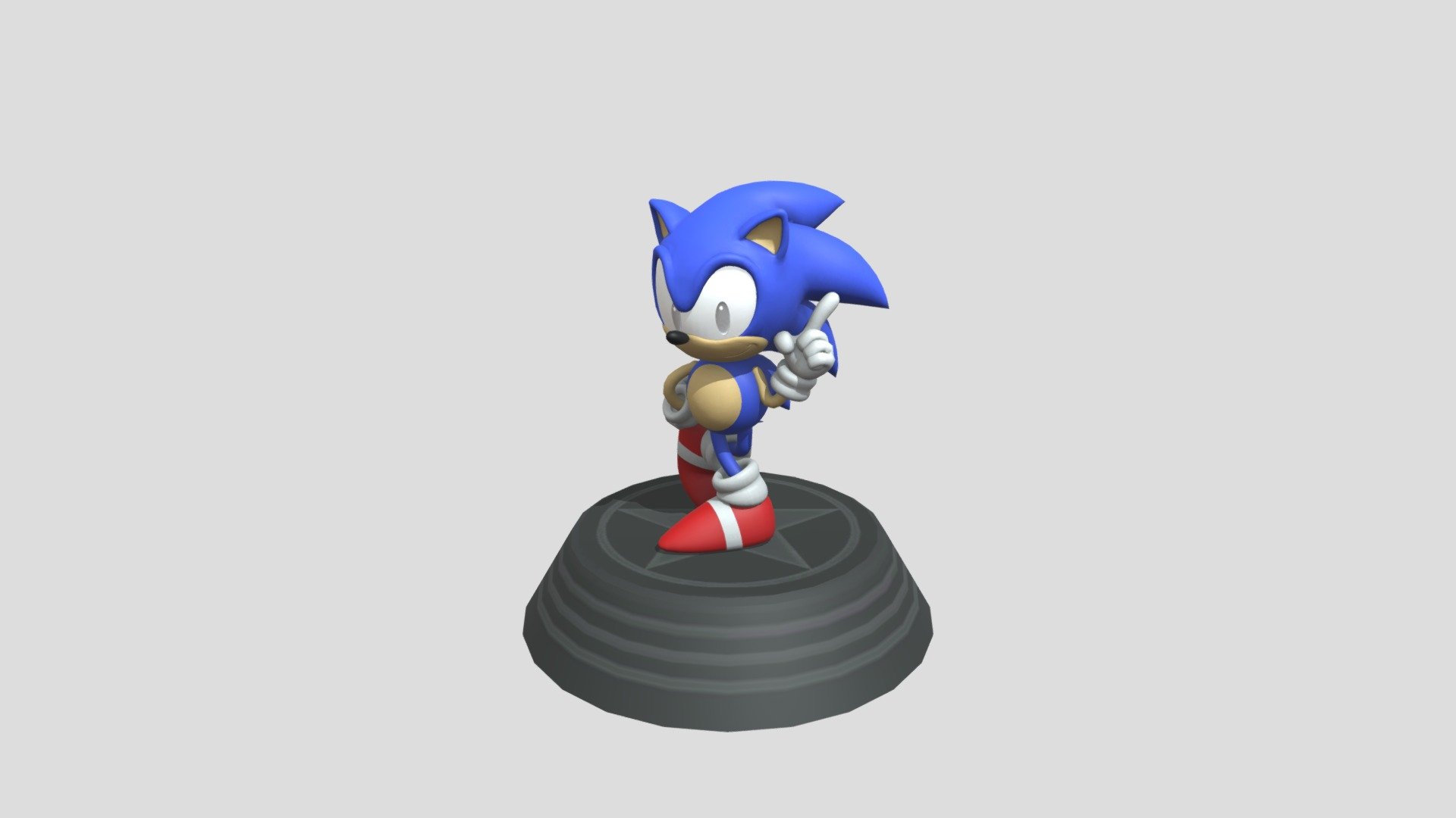 sonic-generations-classic-sonic-statue (1) - Download Free 3D model by ...