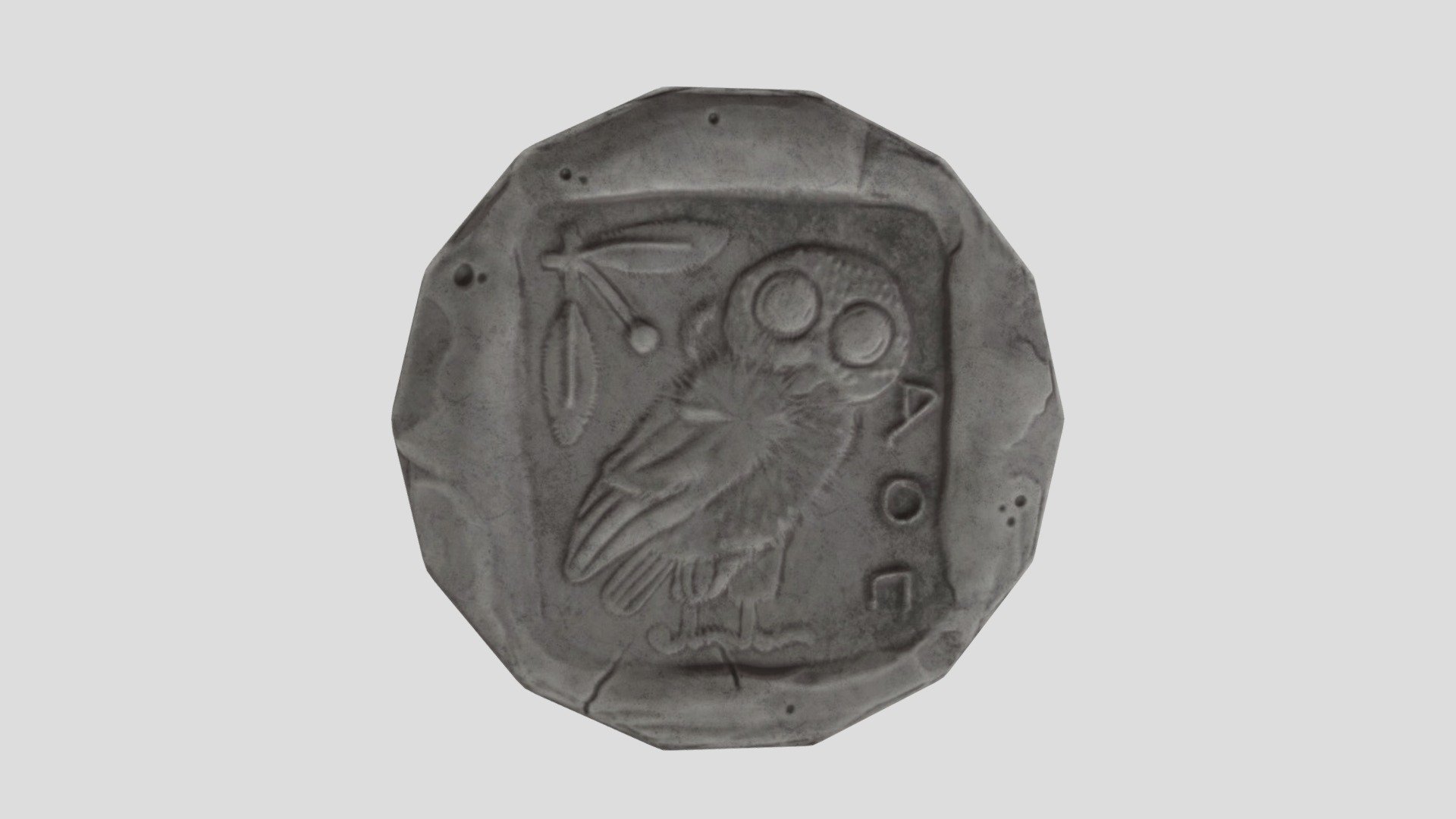 Ancient Greek Coin v1 - 3D model by picobyte (@pic0byte) [5665ed0 ...
