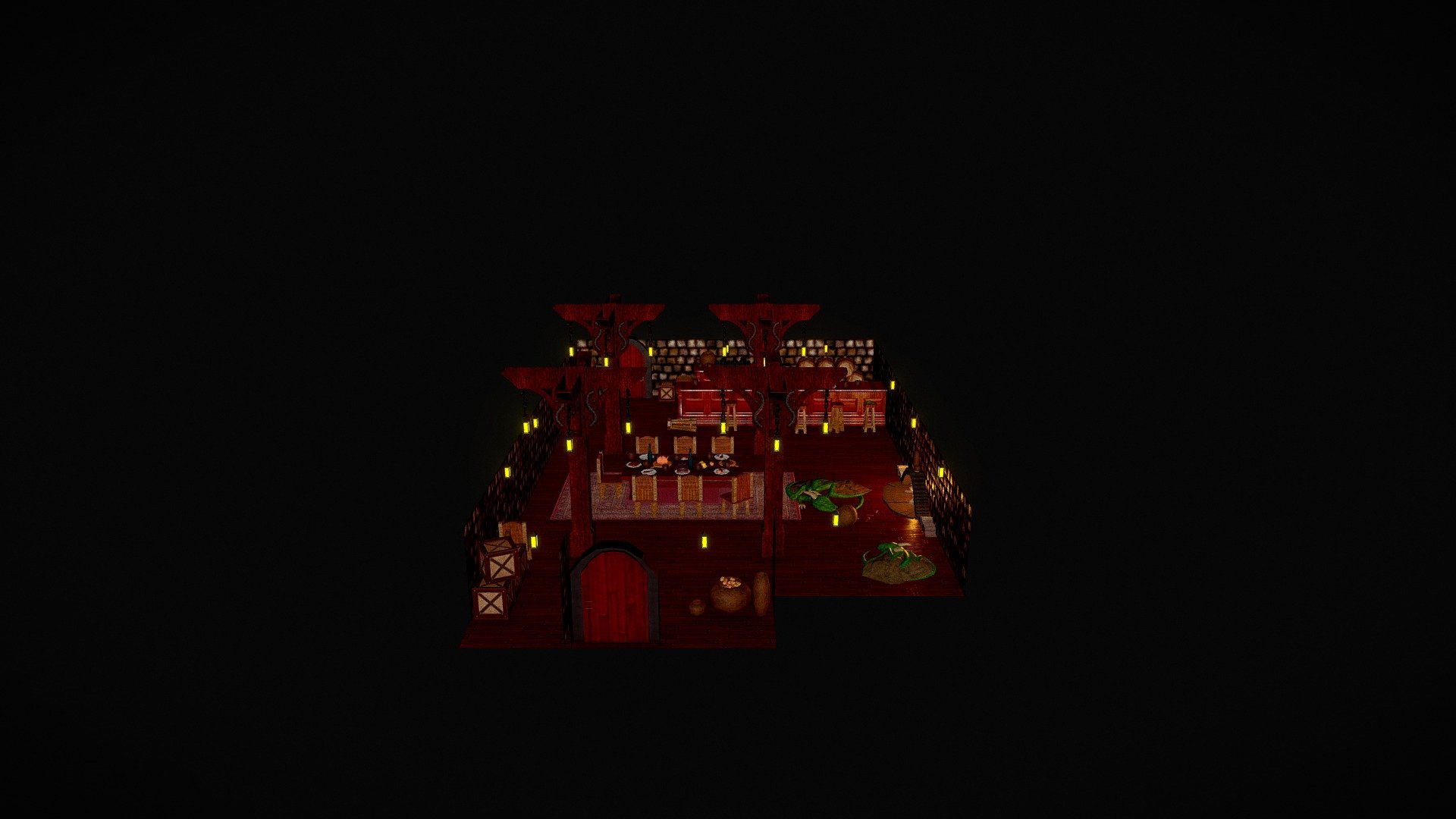 Sleepy Dragon Inn - Download Free 3D model by Kakatroflmao [5667279 ...