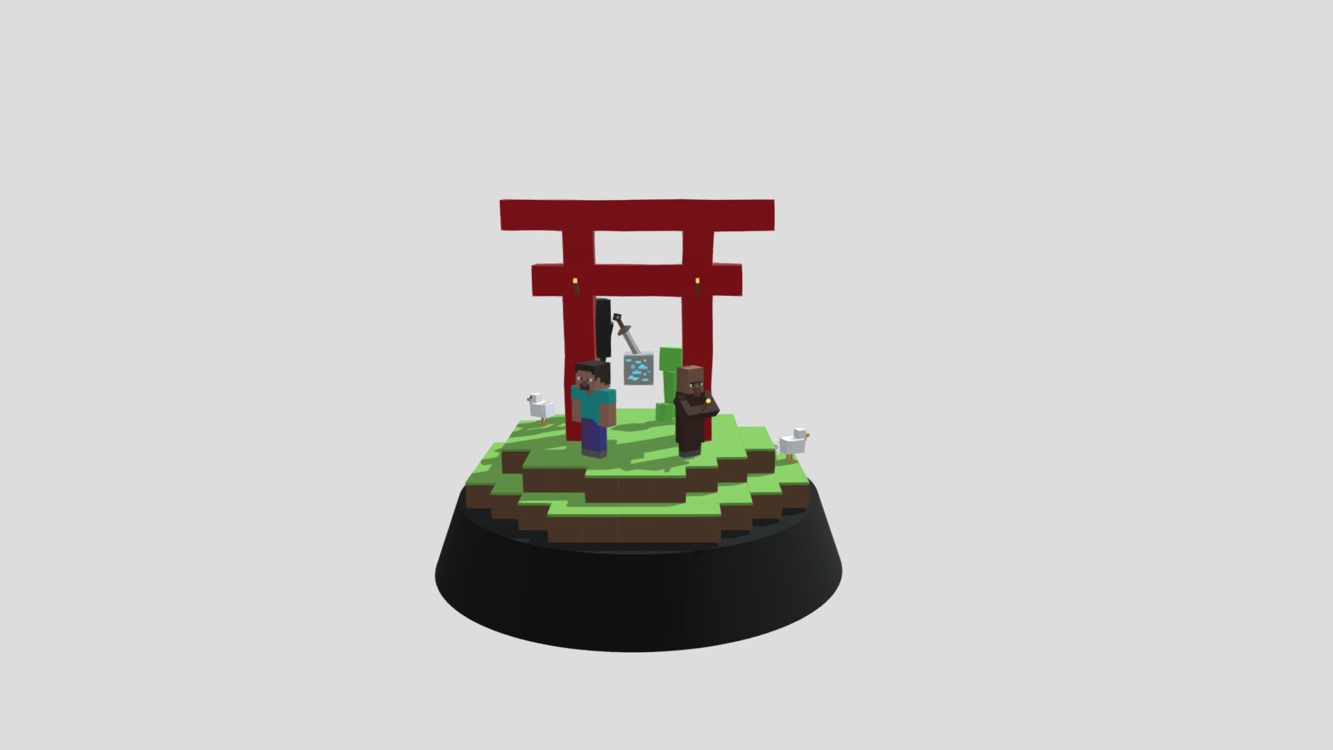 Minecraft? - Download Free 3D model by 007Thanakit [5669869] - Sketchfab