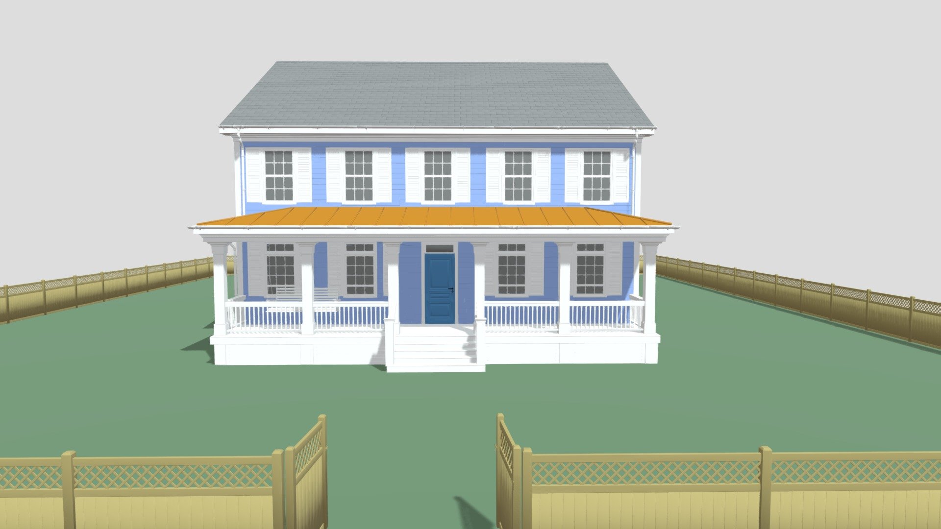 Colonial_v1 - 3D model by kpCGI [5669a49] - Sketchfab
