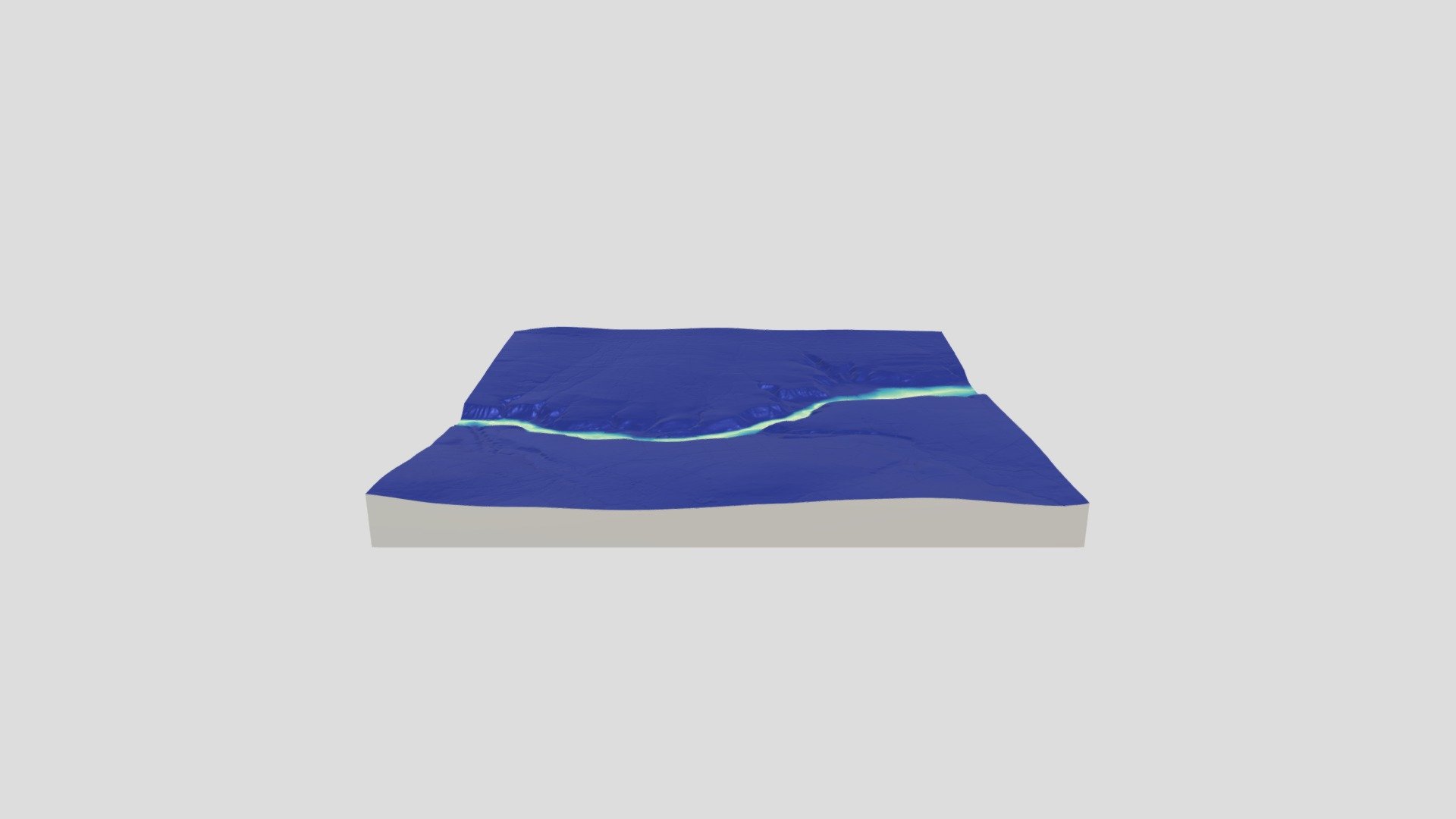 Gwaun River Elevation Model - 3D model by Arfordir Penfro ...