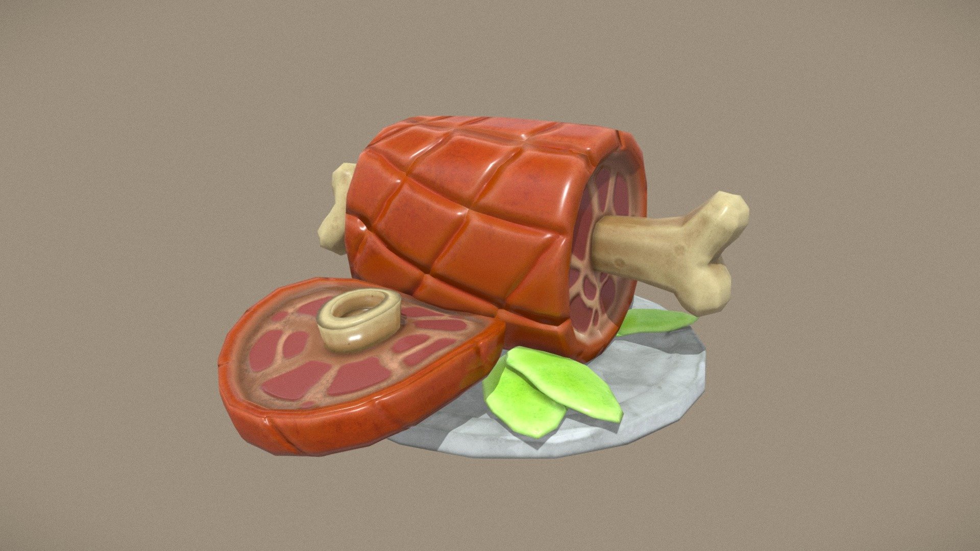 stylized ham - 3D model by Mr_McBird [566c1be] - Sketchfab