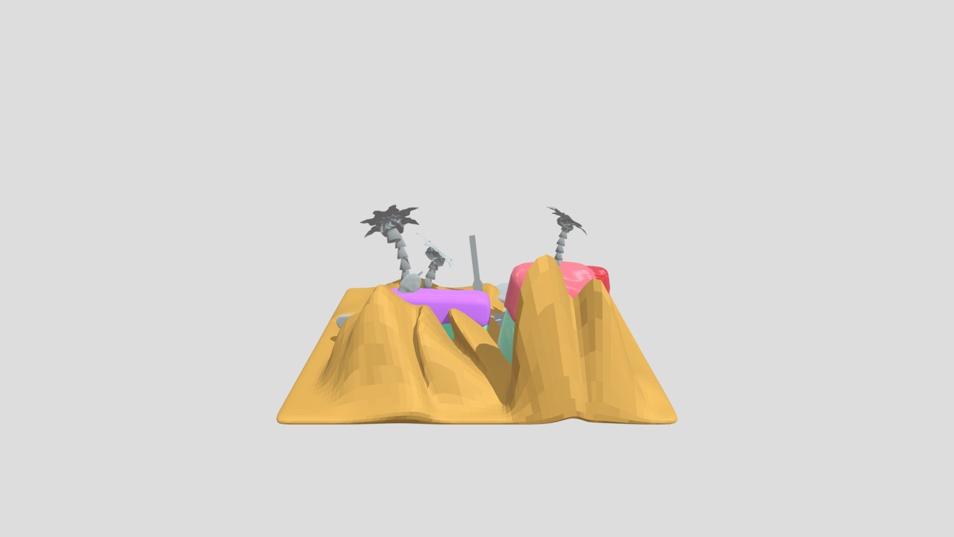 DESSERT LAND - 3D model by jeconiahclara [566f602] - Sketchfab