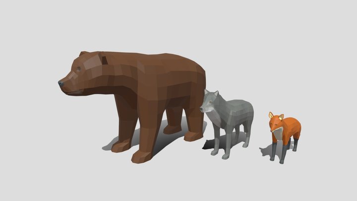 Animal-pack 3D models - Sketchfab