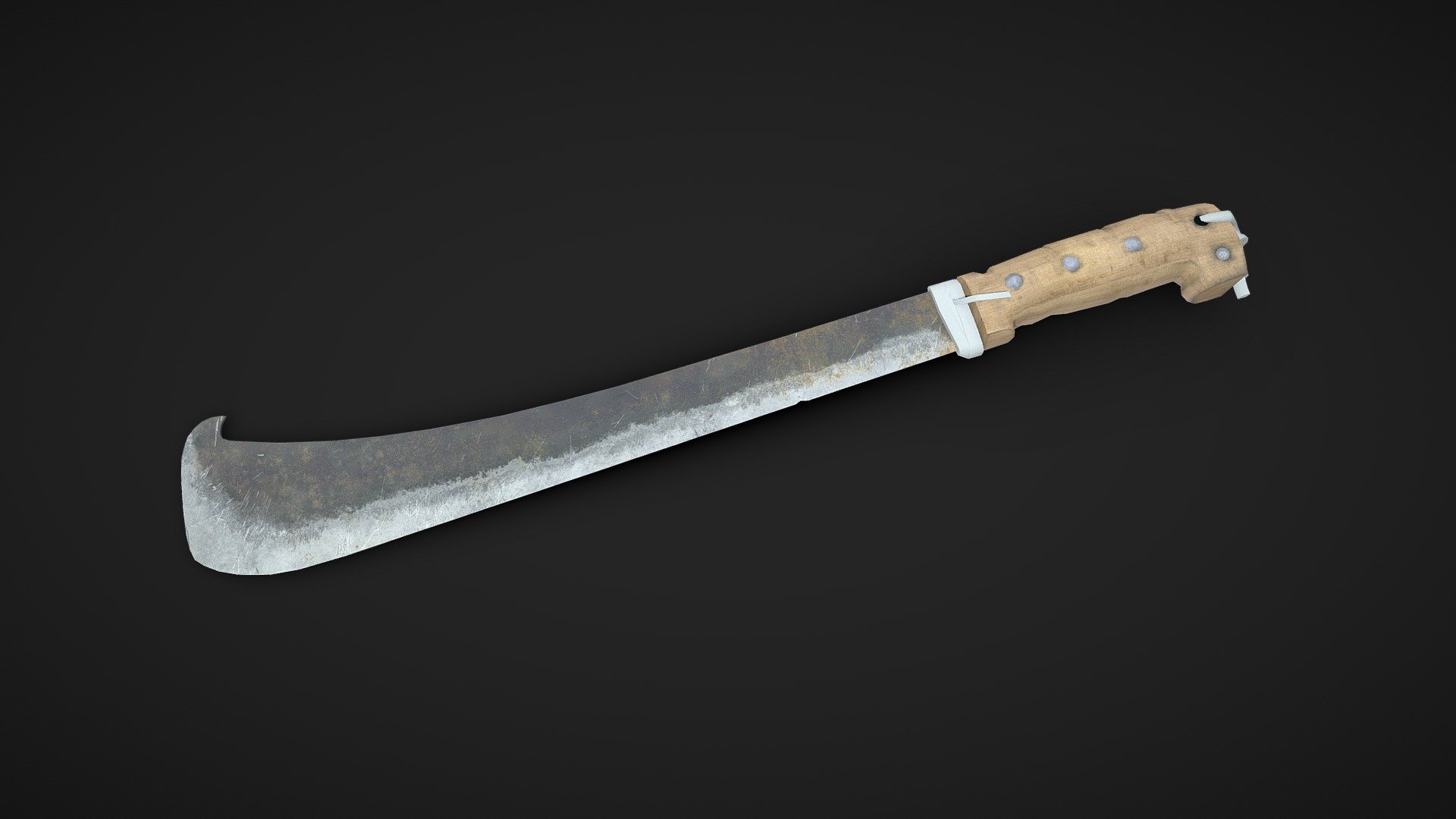 Machete Low-poly - Download Free 3D model by MaX3Dd [56708eb] - Sketchfab