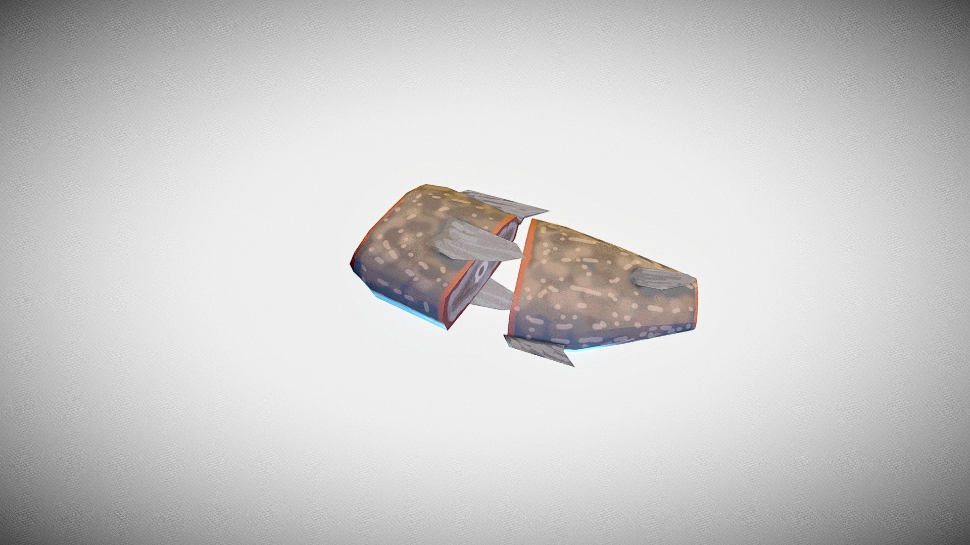 Hand painted: Ready cooked fish - Download Free 3D model by DeCloud ...