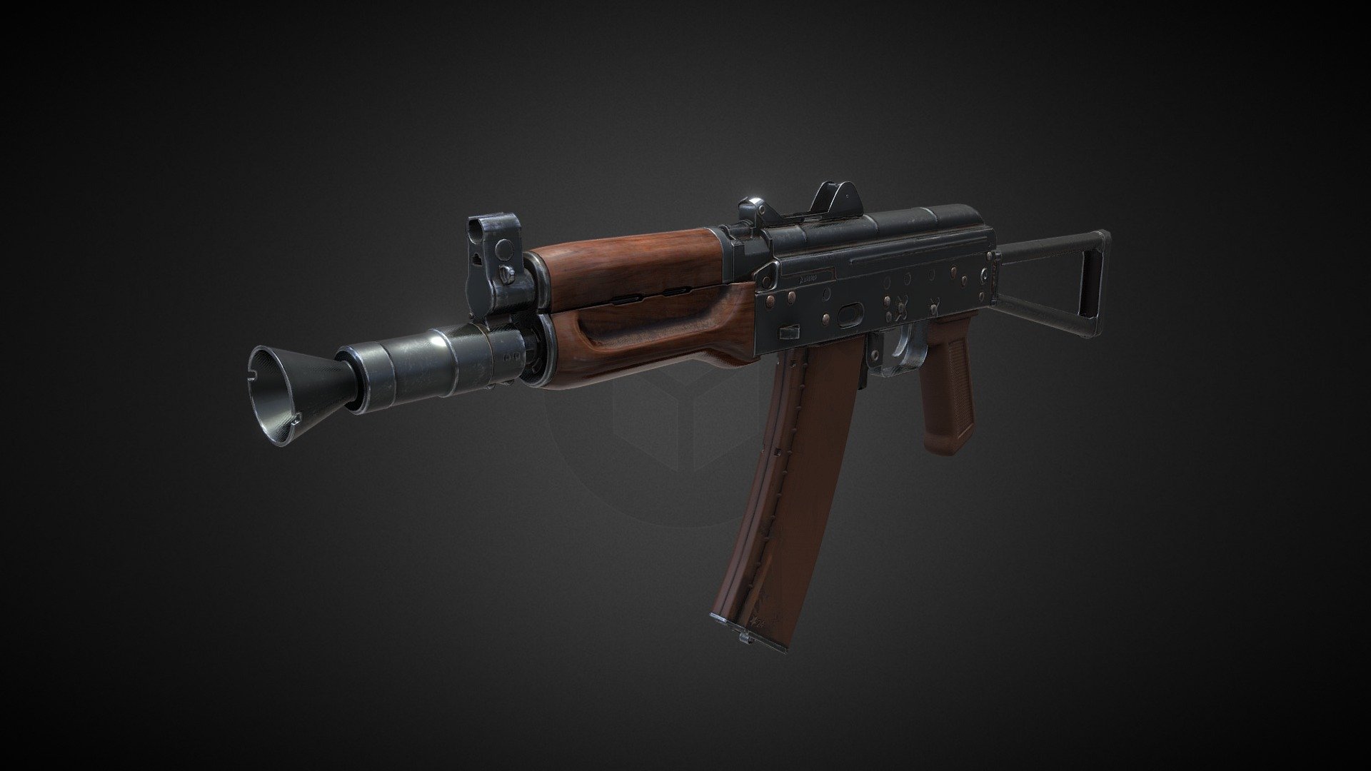 AKS-74U/АКС-74У (free 3d model) - Download Free 3D model by chyzhykov ...
