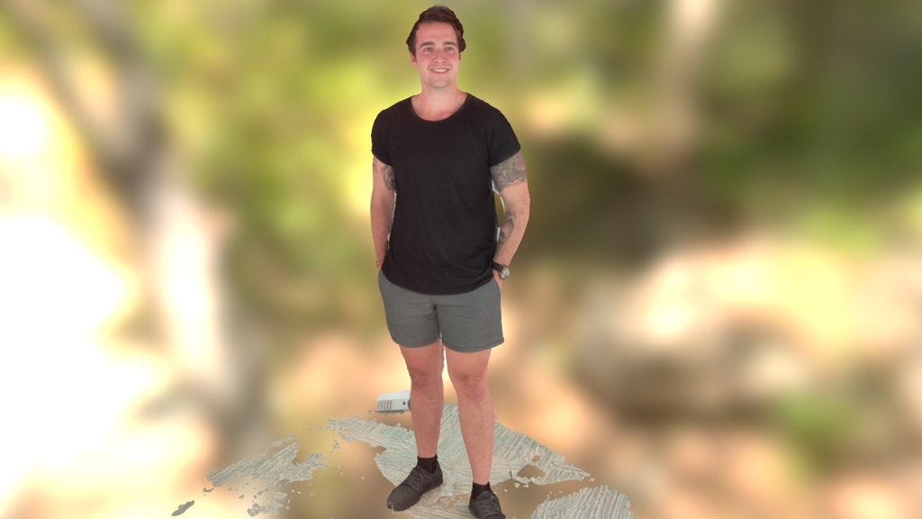 mini-U 3D scan of relaxed young man - 3D model by mini-U [5671b43 ...