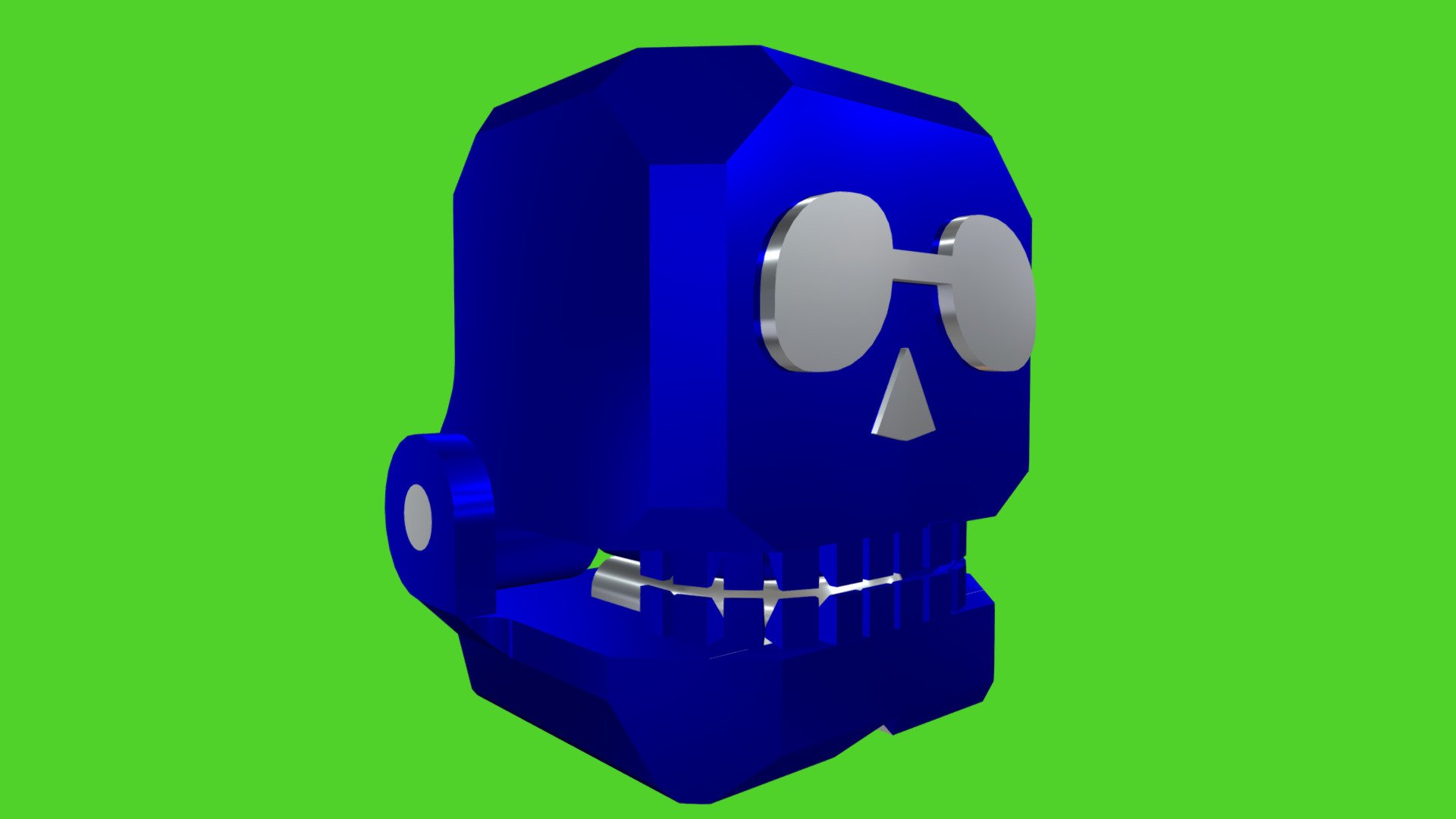 skullbluewhite - 3D model by fasteng [5675084] - Sketchfab