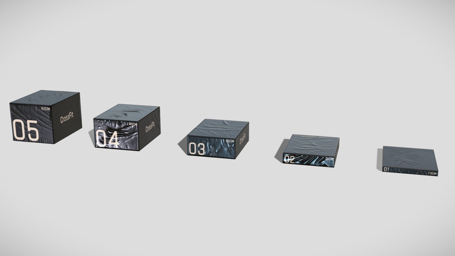 aerobic - Jump Boxes Pack Low Poly - Buy Royalty Free 3D model by ...