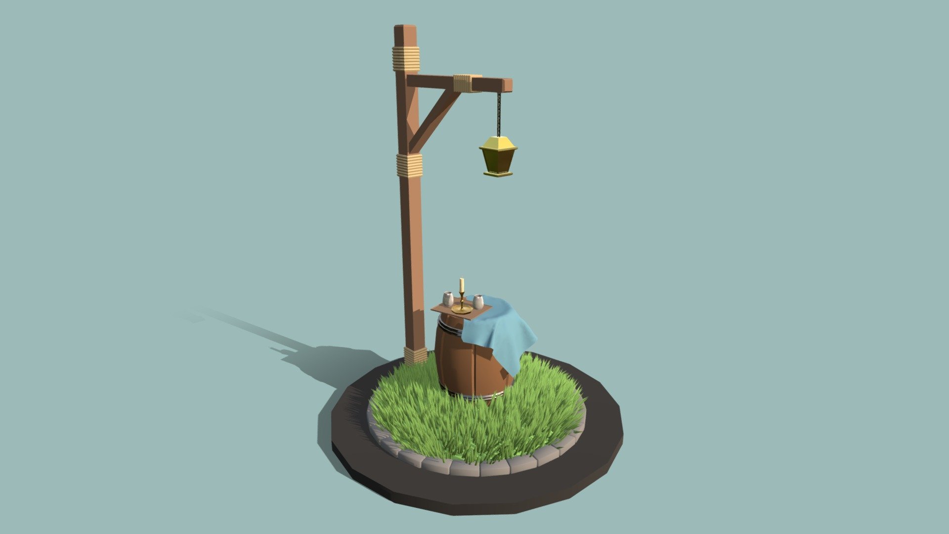 Barrel Scene - 3D model by Meowie (@Natte) [567ac62] - Sketchfab