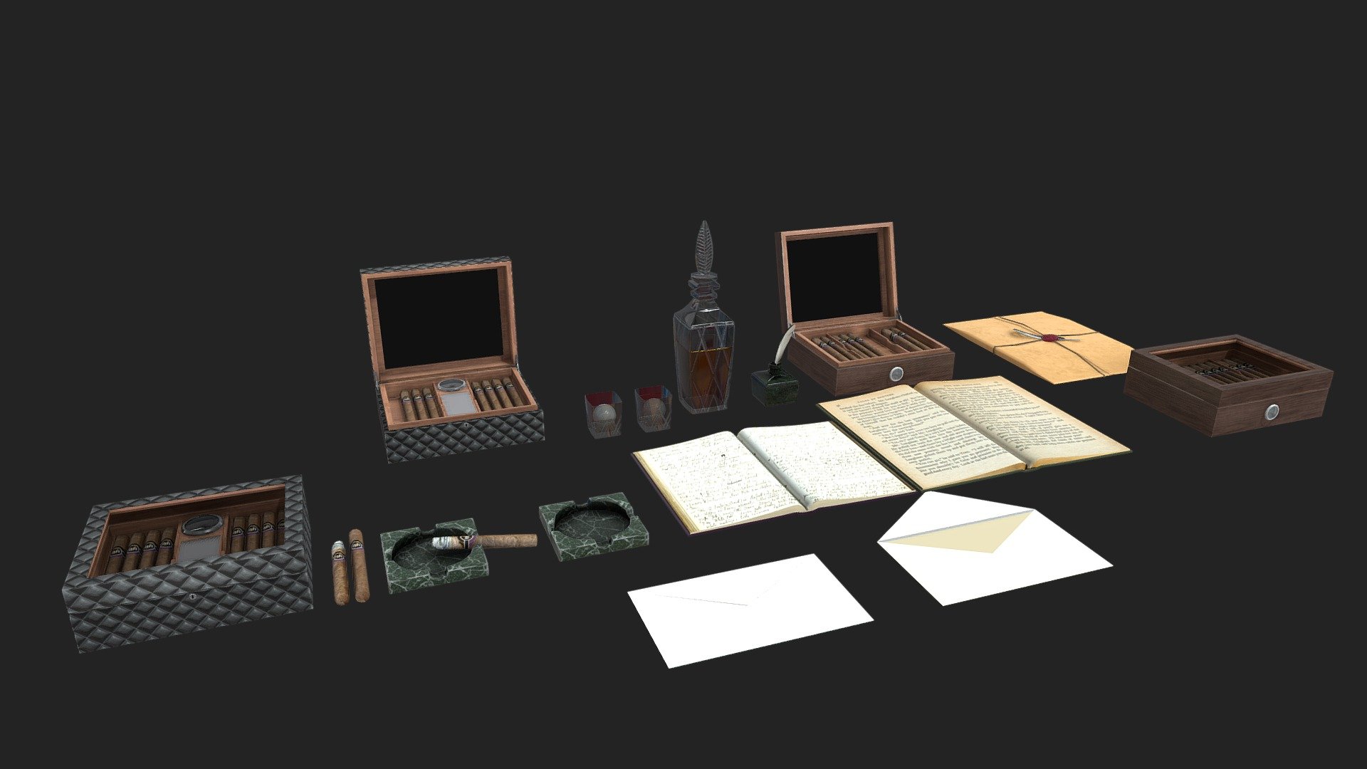 Victorian Style Clutter - 3D model by Anthony Gomez (@agomez12 ...