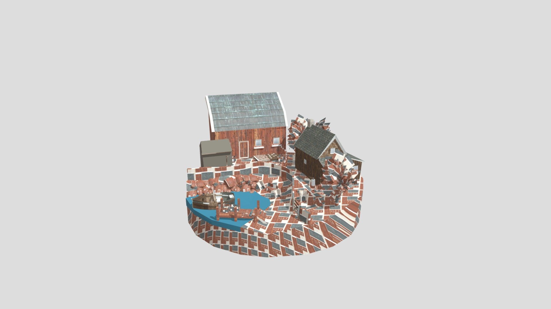 DAE Diorama retake – Small farm - 3D model by Daniel Rieger (@HeyDan ...