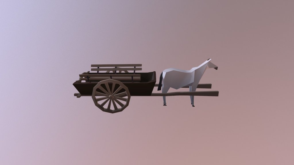 HorseCart #MedievalFantasyAssets - Download Free 3D model by ...