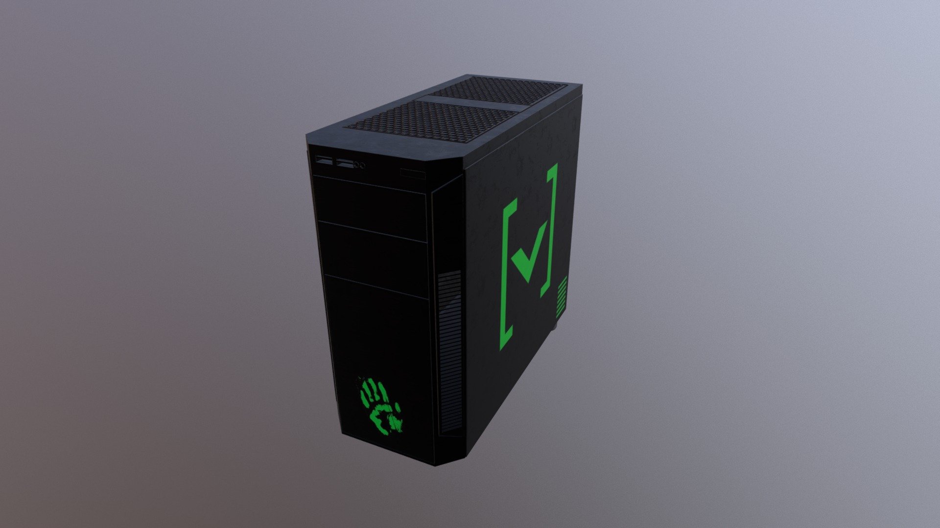 Computer Tower - 3D model by Adrian Jones (@AdrianJones) [5681fa5 ...