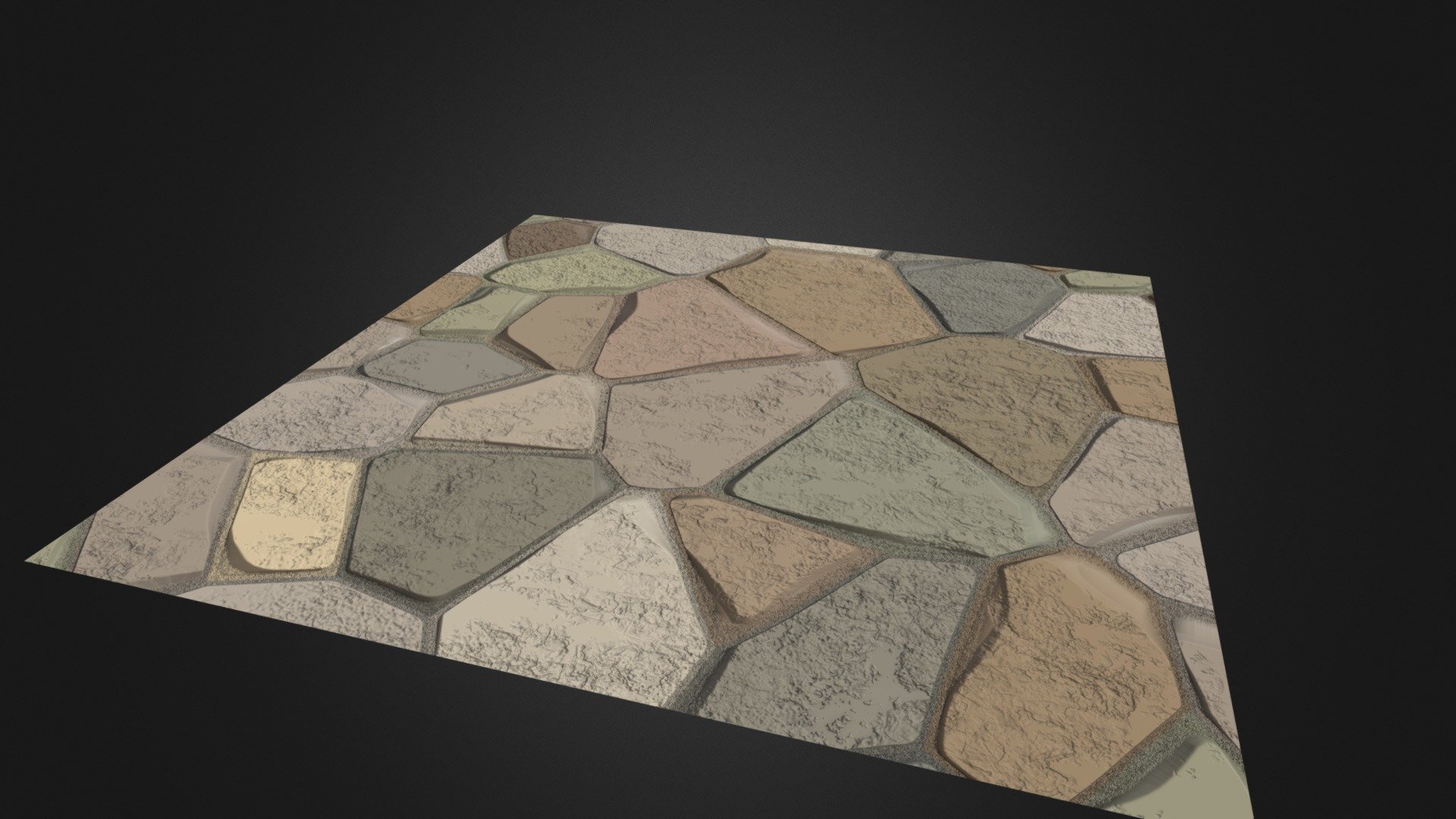 StonePathWall - 3D model by Purple7989 [56820bd] - Sketchfab