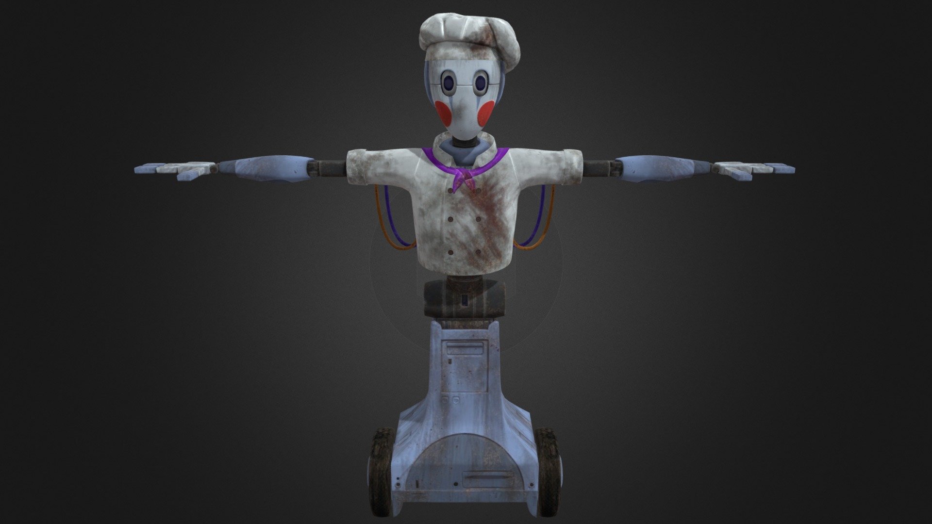 S.T.A.F.F. Chef Bot | Security Breach - 3D model by juztandy ...